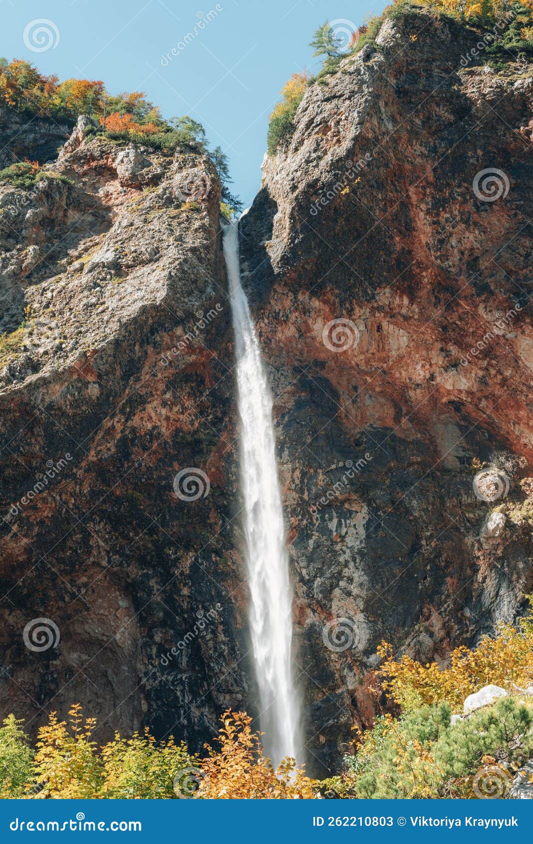 Rinka Waterfall in the Logar Valley, Slovenia Stock Image - Image of ...
