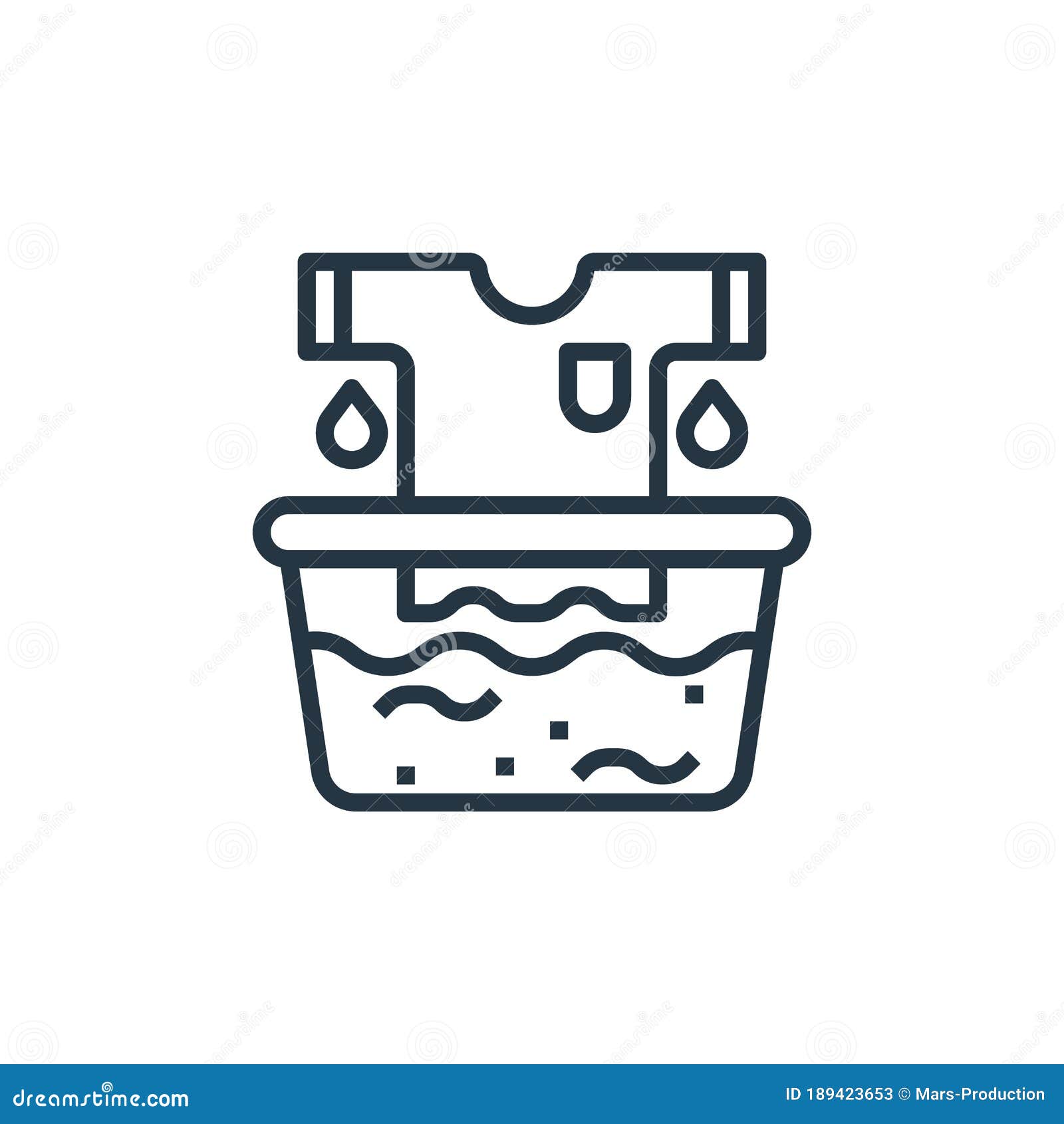 Rinse Vector Icon Isolated on White Background. Outline, Thin Line ...