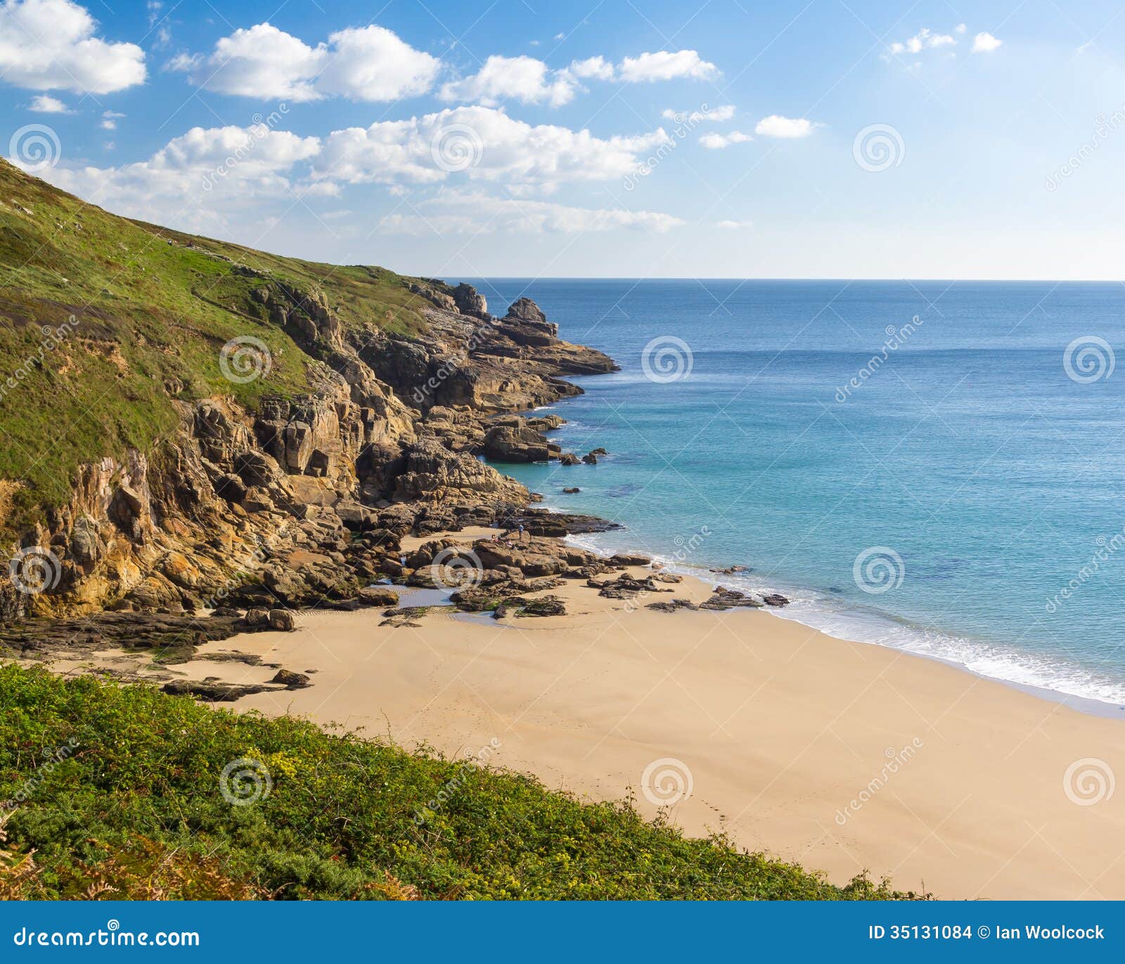 Rinsey Beach Cornwall England Stock Photo - Image of britain ...