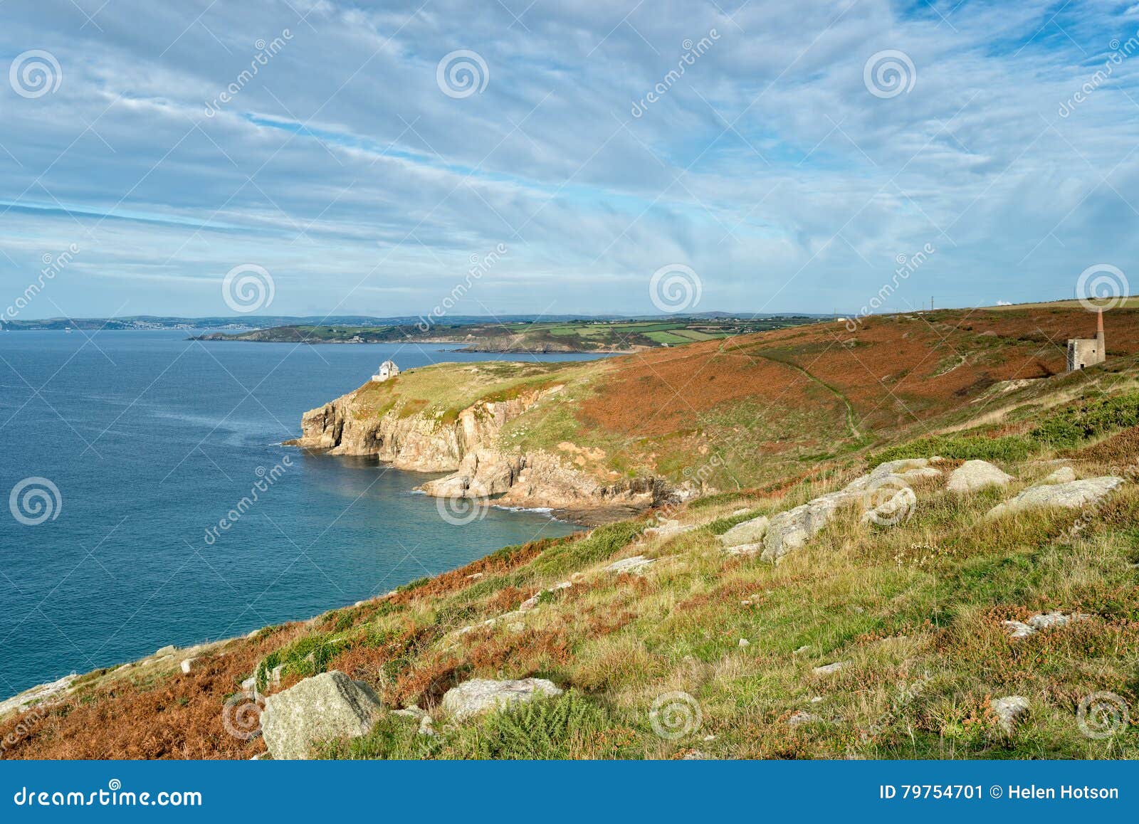 Rinsey Head in Cornwall stock image. Image of picturesque - 79754701