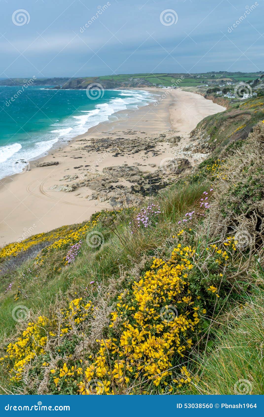 Rinsey Head in Cornwall England Uk Stock Photo - Image of mining ...