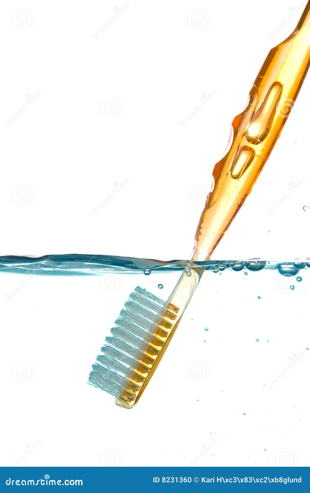 Rinsing a Toothbrush in Water Stock Photo - Image of body, dentistry ...