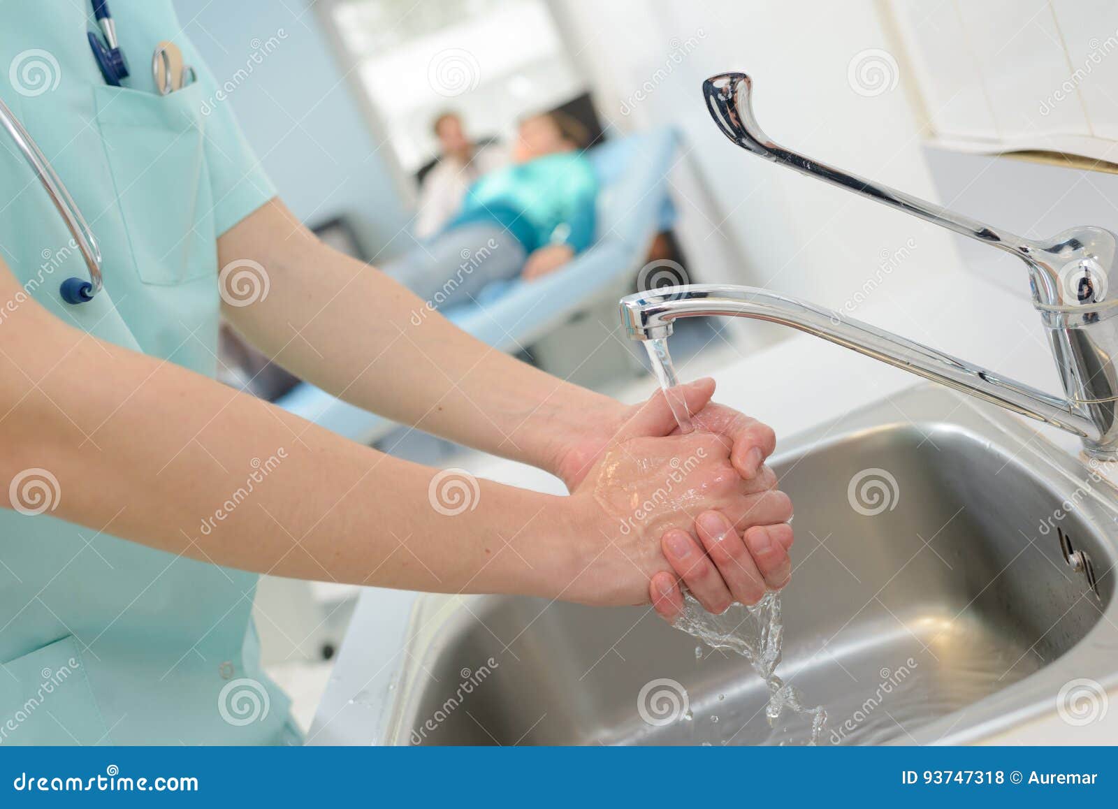 Rinsing and washing hands stock photo. Image of clean - 93747318