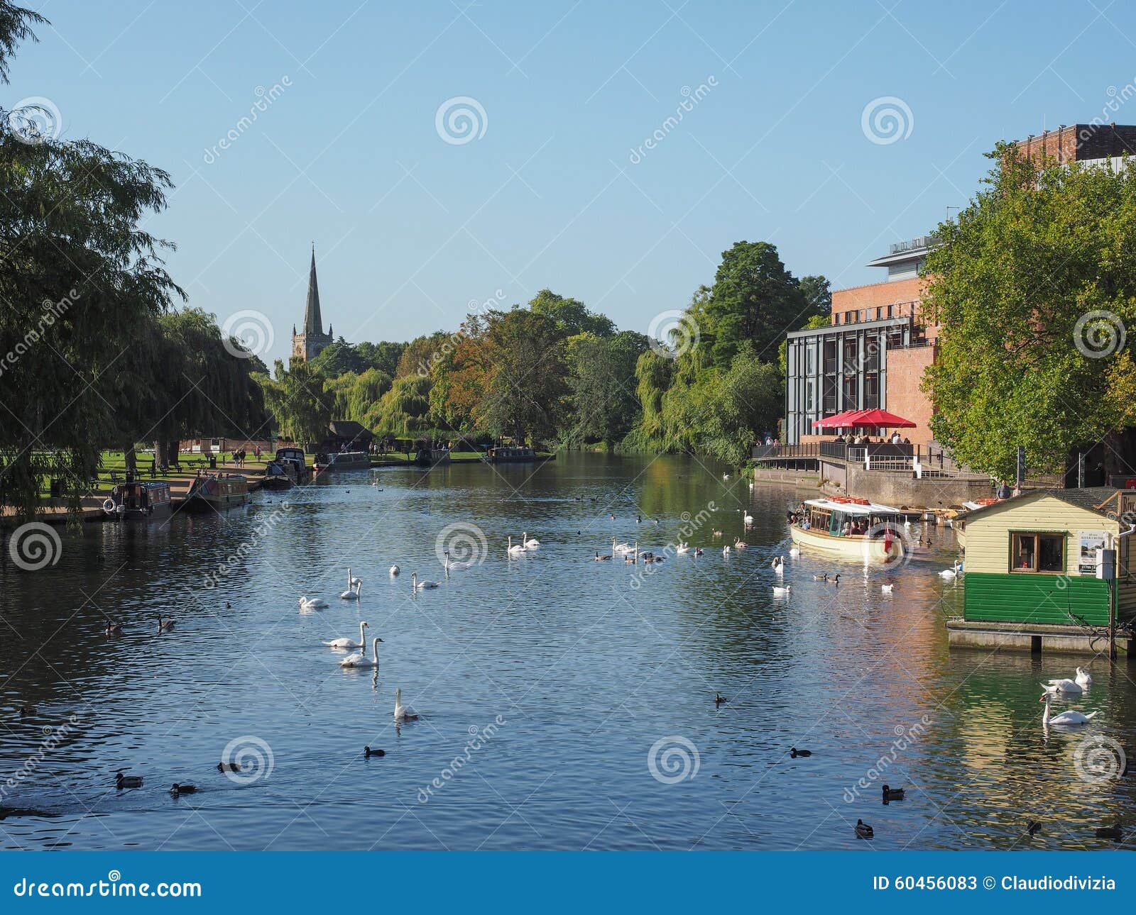 Rio Avon Em Stratford Em Cima De Avon Foto de Stock Editorial - Imagem ...