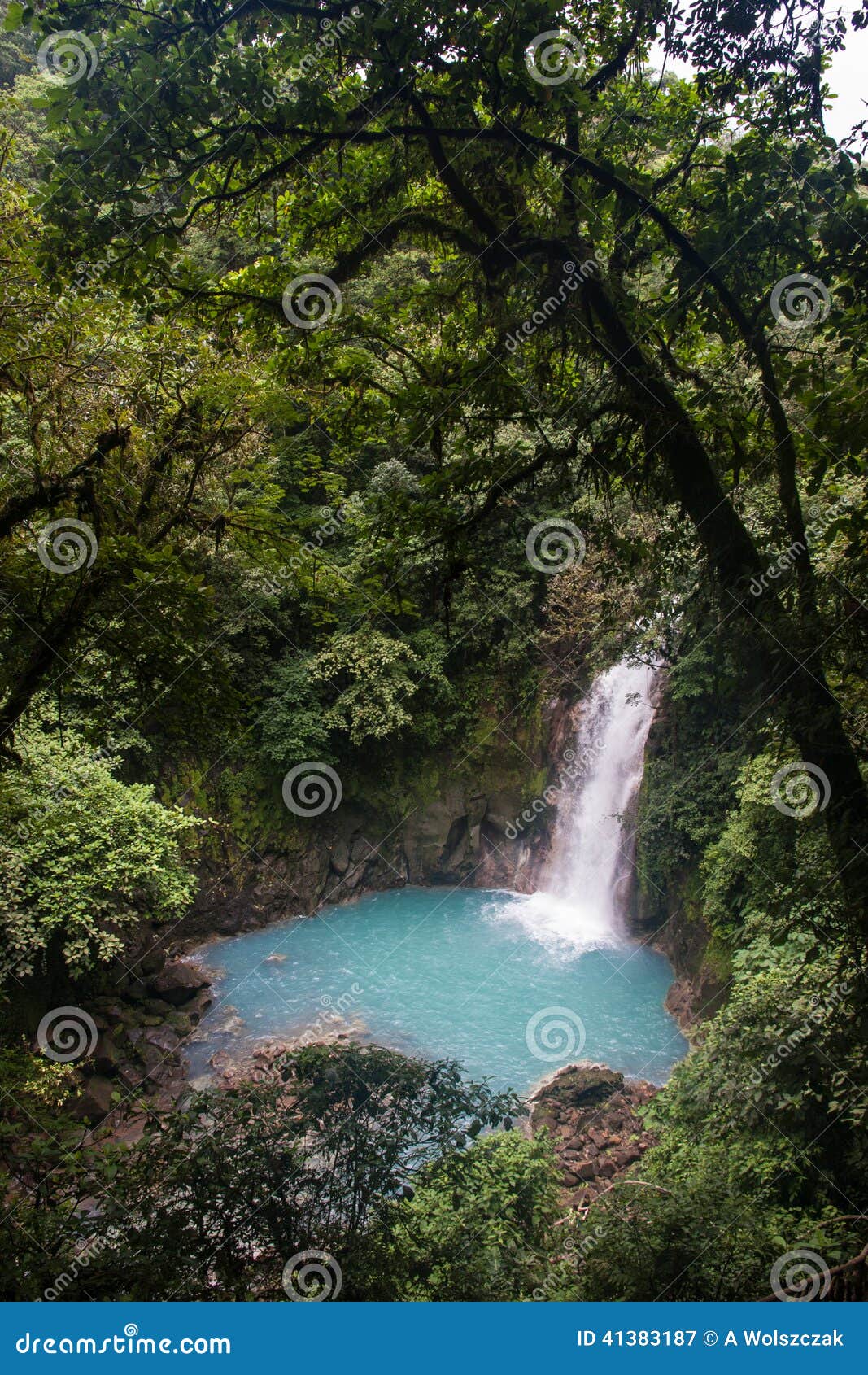 Rio Celeste River Waterfall Stock Photography | CartoonDealer.com #41383310