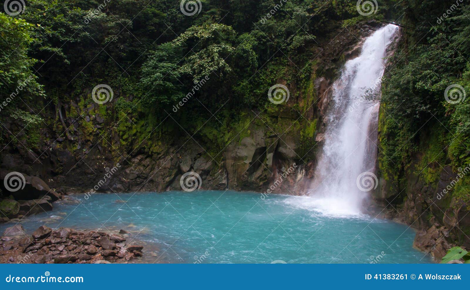 Rio Celeste River Waterfall Stock Photography | CartoonDealer.com #41383310