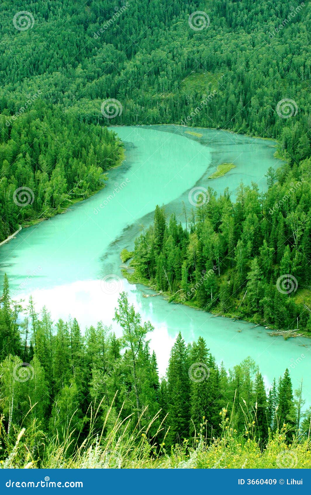 Rio da lua imagem de stock. Imagem de bonito, curva, curso - 3660409