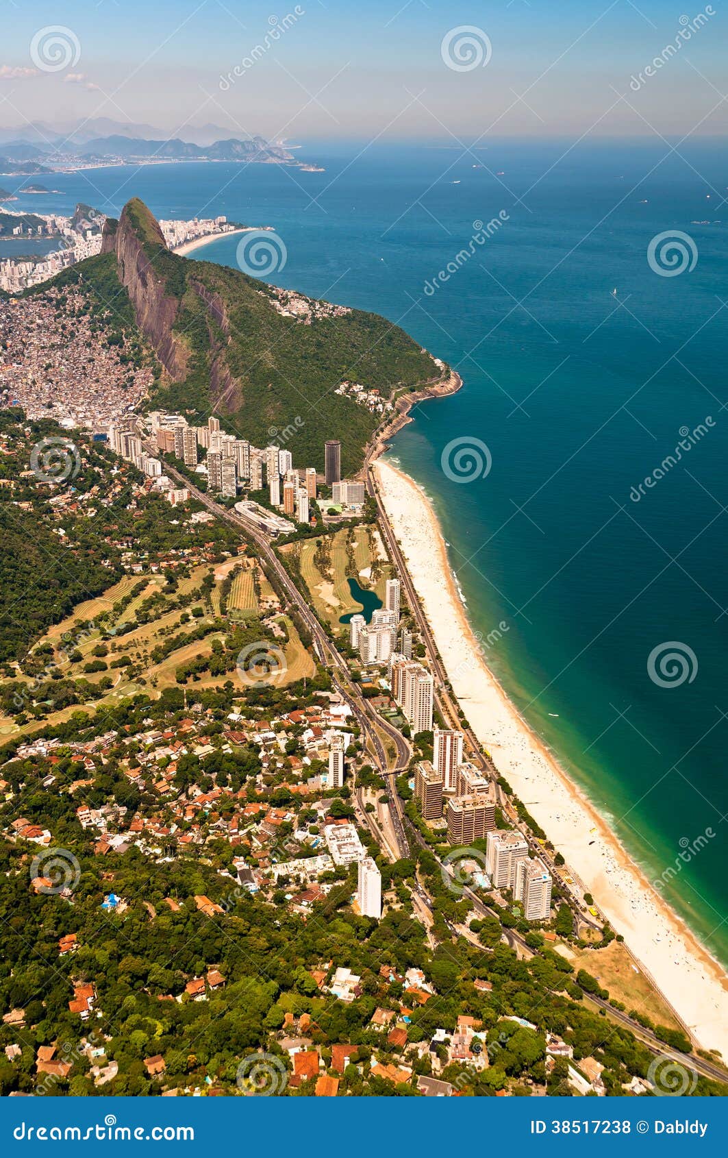 Rio De Janeiro Aerial View Scenico Fotografia Stock - Immagine di ...