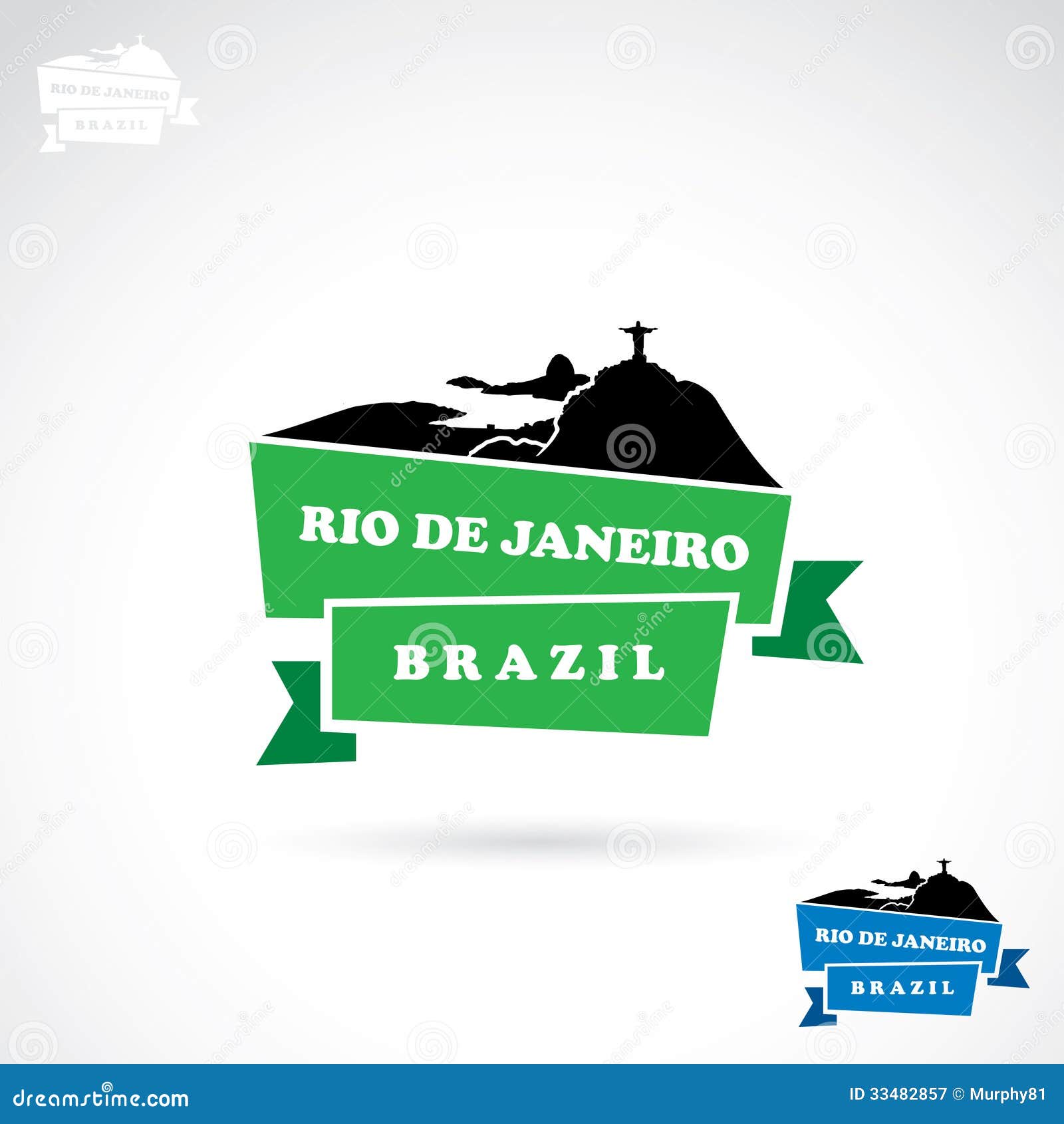 Rio De Janeiro banner stock vector. Illustration of place - 33482857