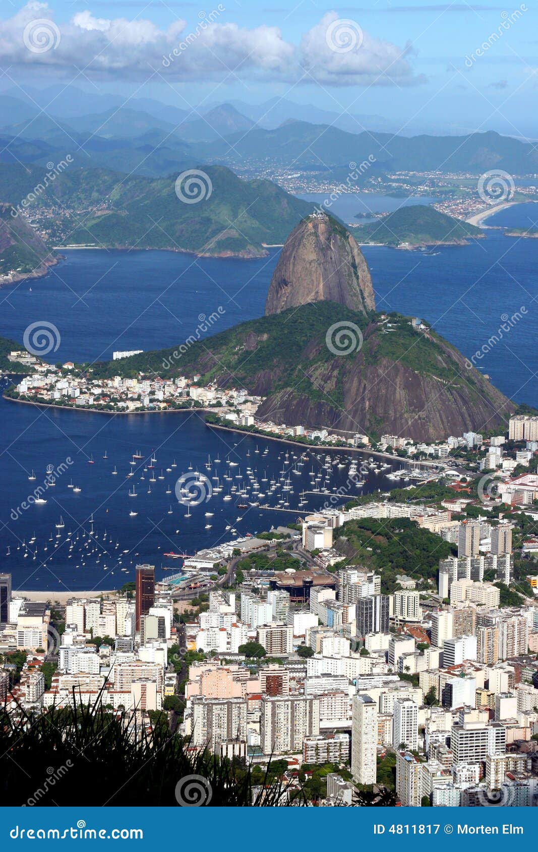 Rio de Janeiro Cityscape stock image. Image of mountains - 4811817
