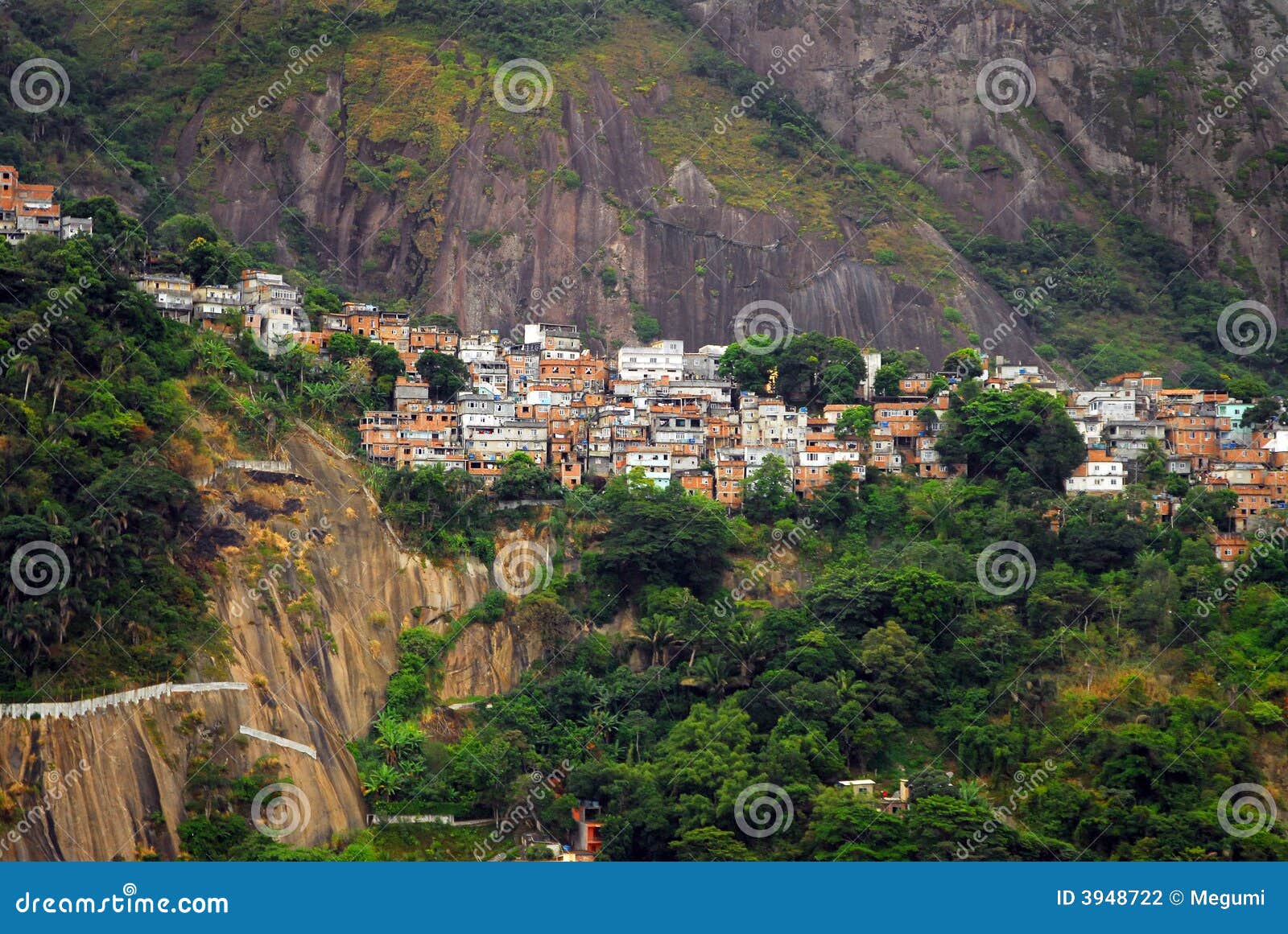 Rio De Janeiro Favela (slum) Stock Photo - Image of poor, world: 3948722