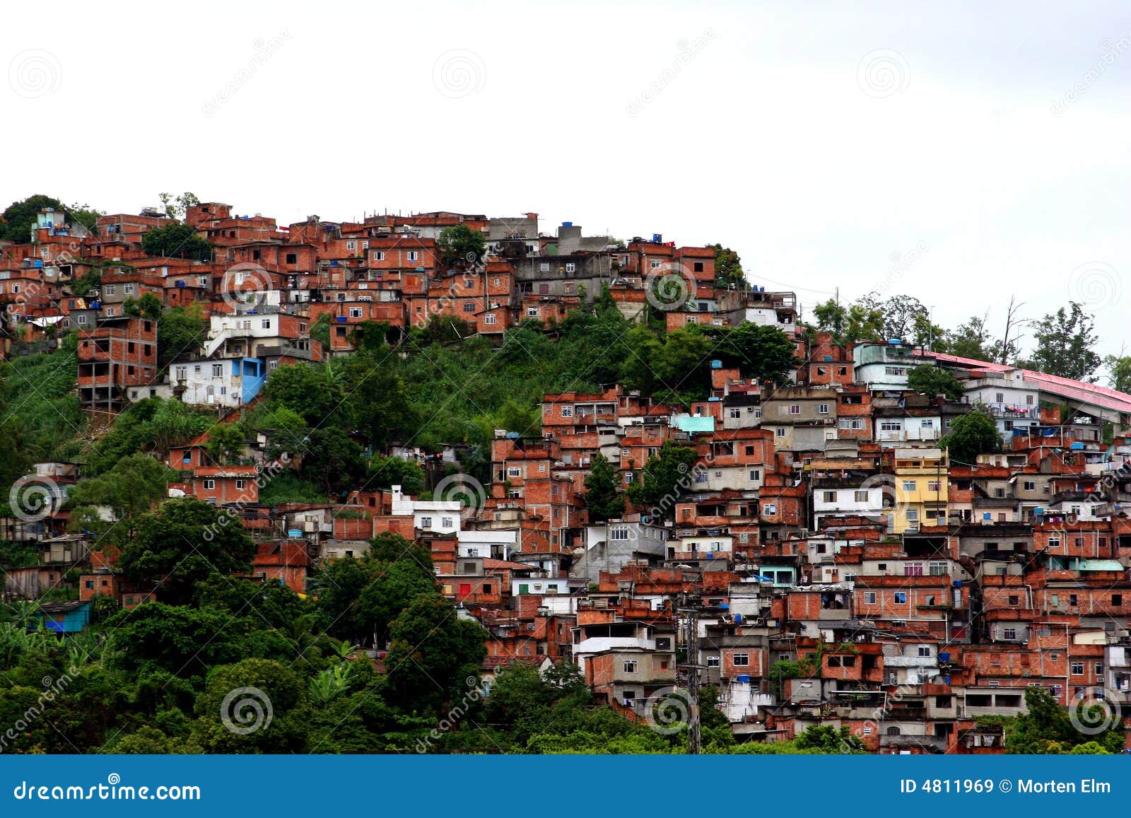 Rio de Janeiro favelas stock image. Image of landscapes - 4811969