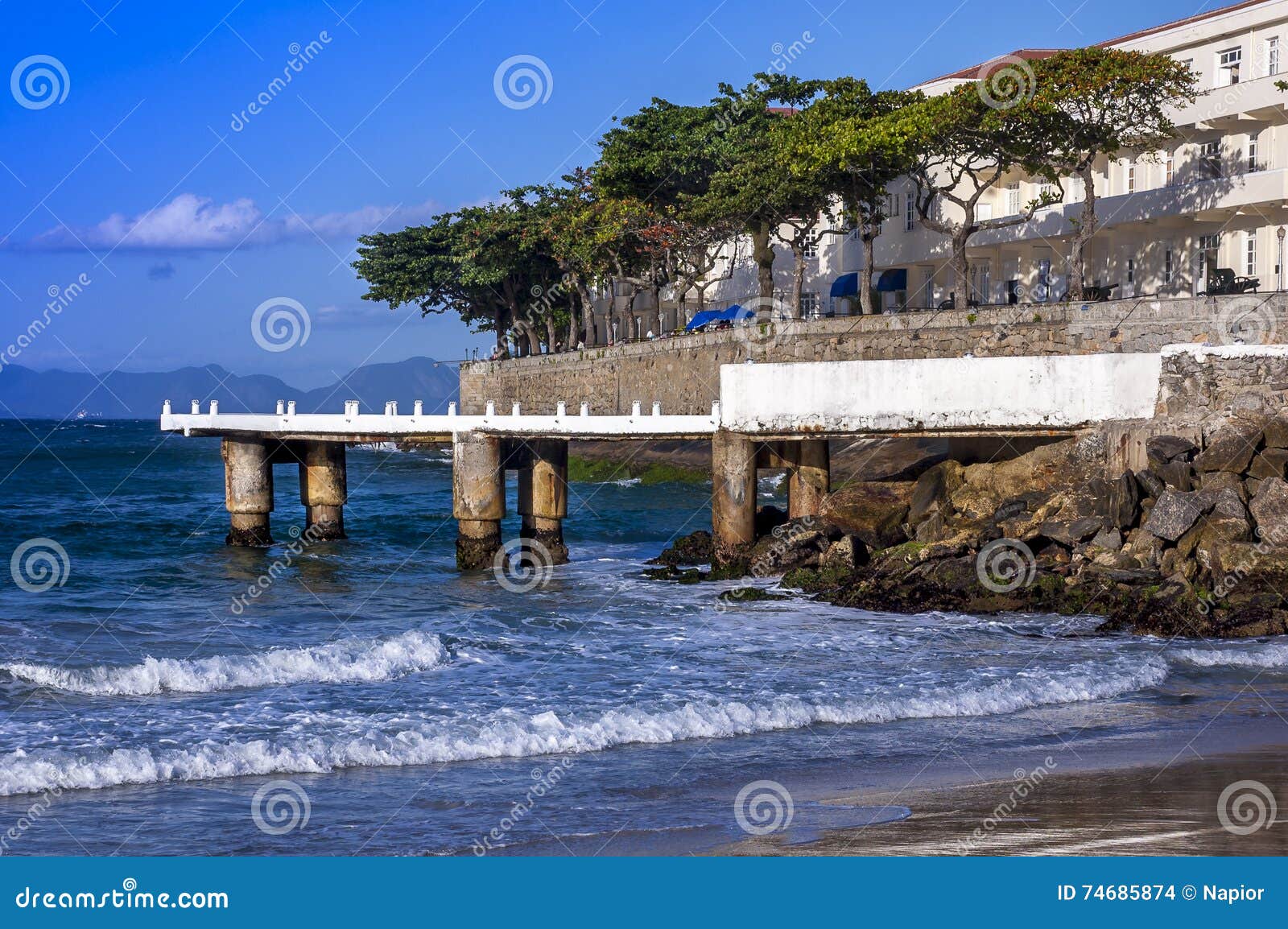 Rio De Janeiro. Fort of Copacabana Stock Photo - Image of nature ...