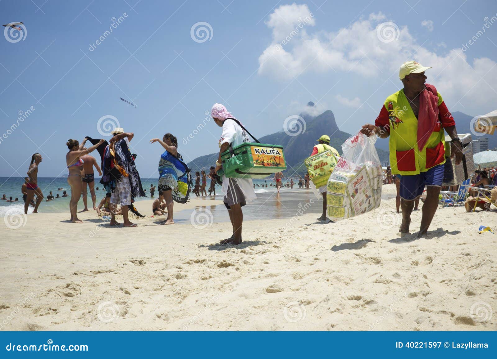 Rio De Janeiro Ipanema Beach Vendors Fotografía editorial - Imagen de ...