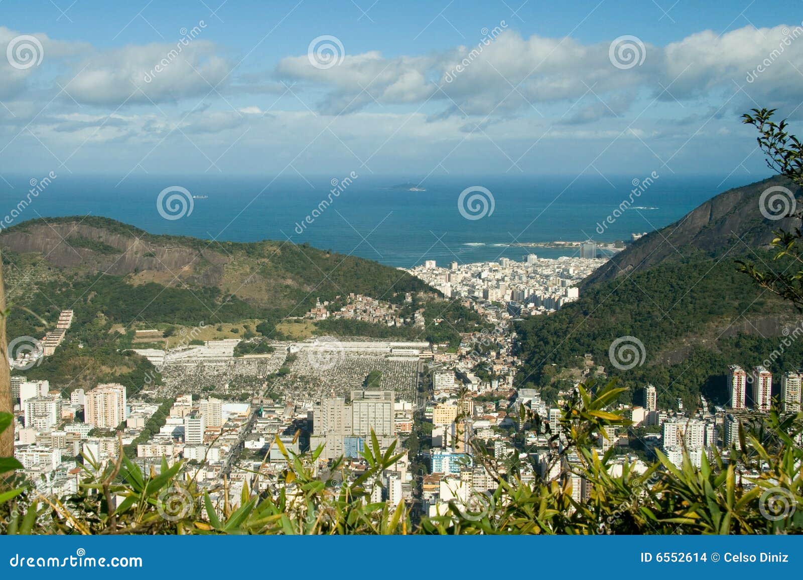 Rio de Janeiro cityscape stock photo. Image of lush, nestled - 6552614