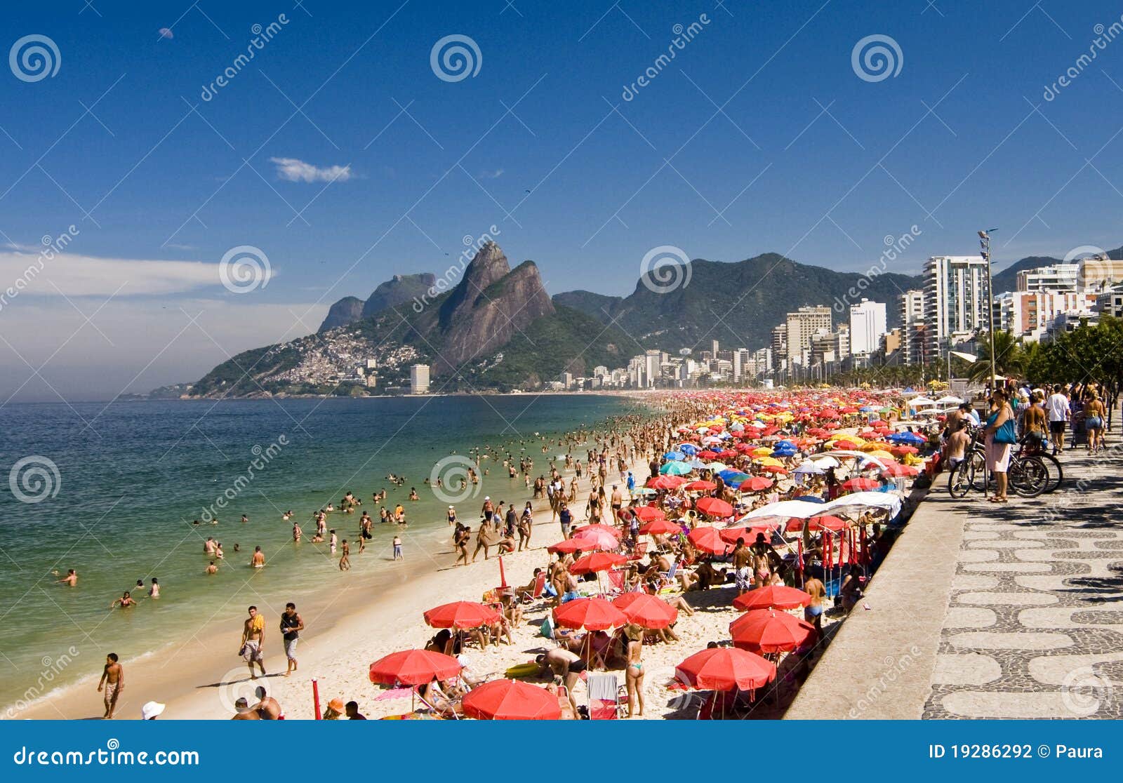 Summer Seashore Rio De Janeiro Editorial Photography - Image of famous ...
