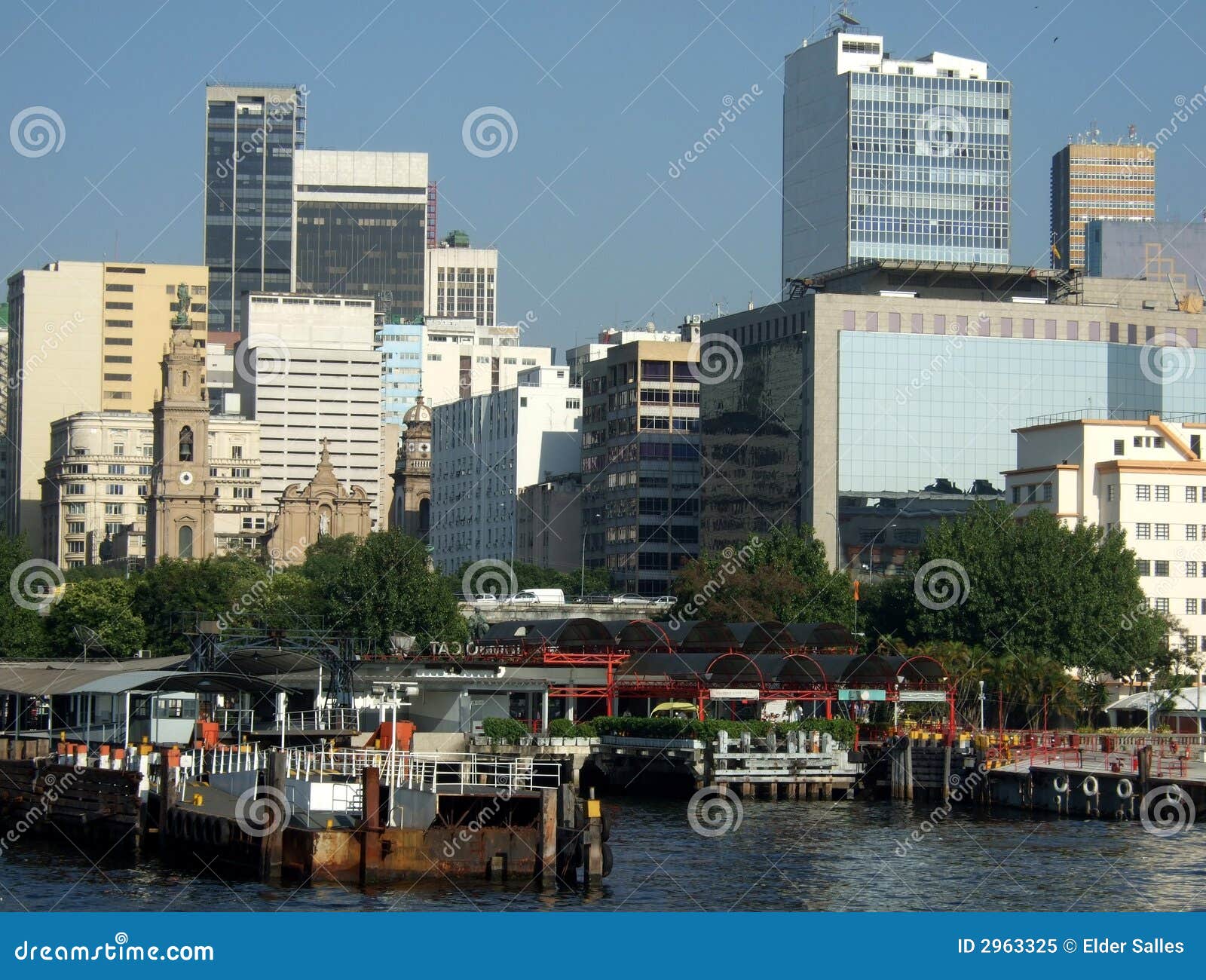 Rio ferry boat station stock image. Image of station, disembark - 2963325