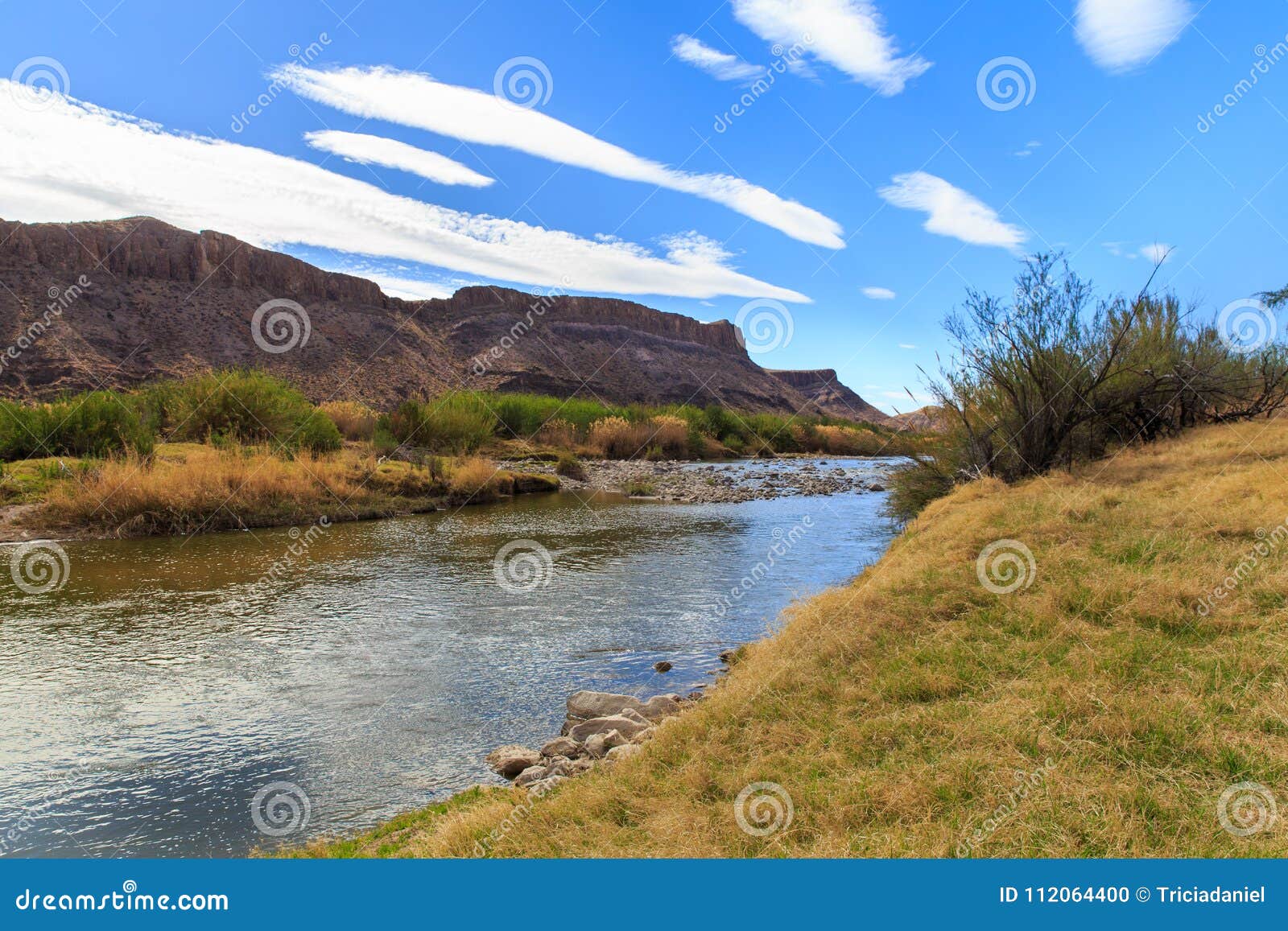 Rio Grande Langs Texas Mexico Border Stock Foto - Image of deuropening ...