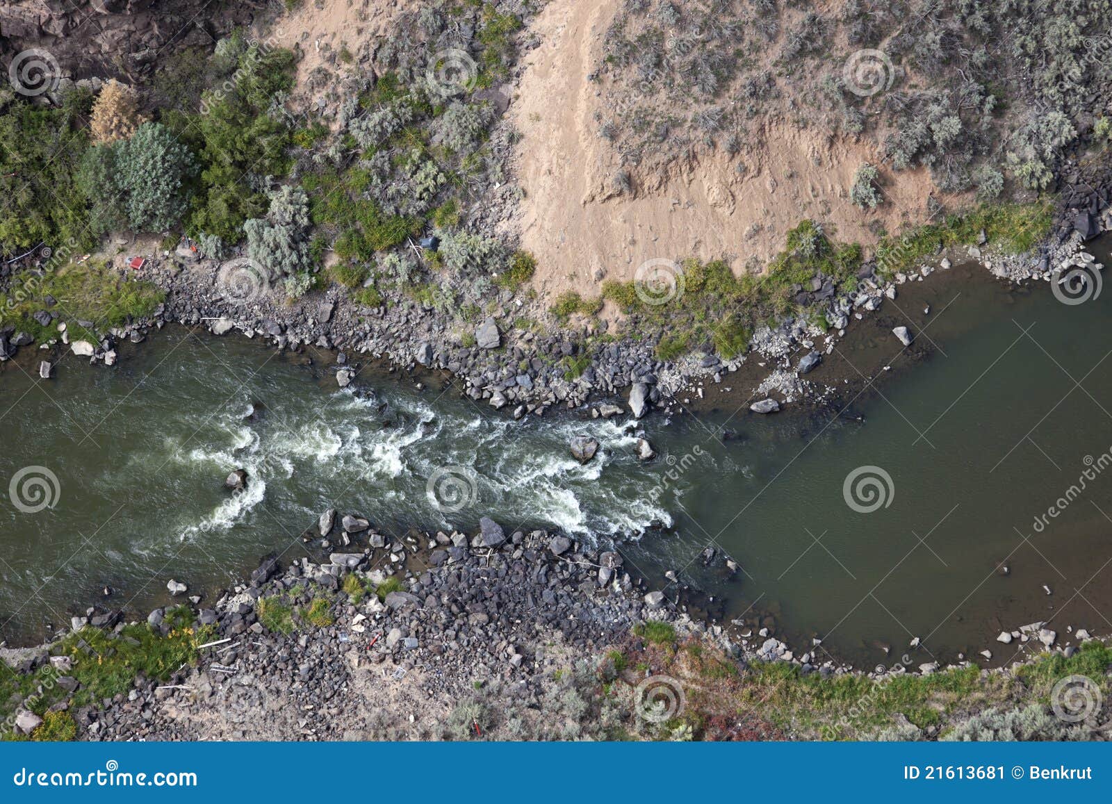 Rio Grande ravine stock image. Image of bridge, river - 21613681