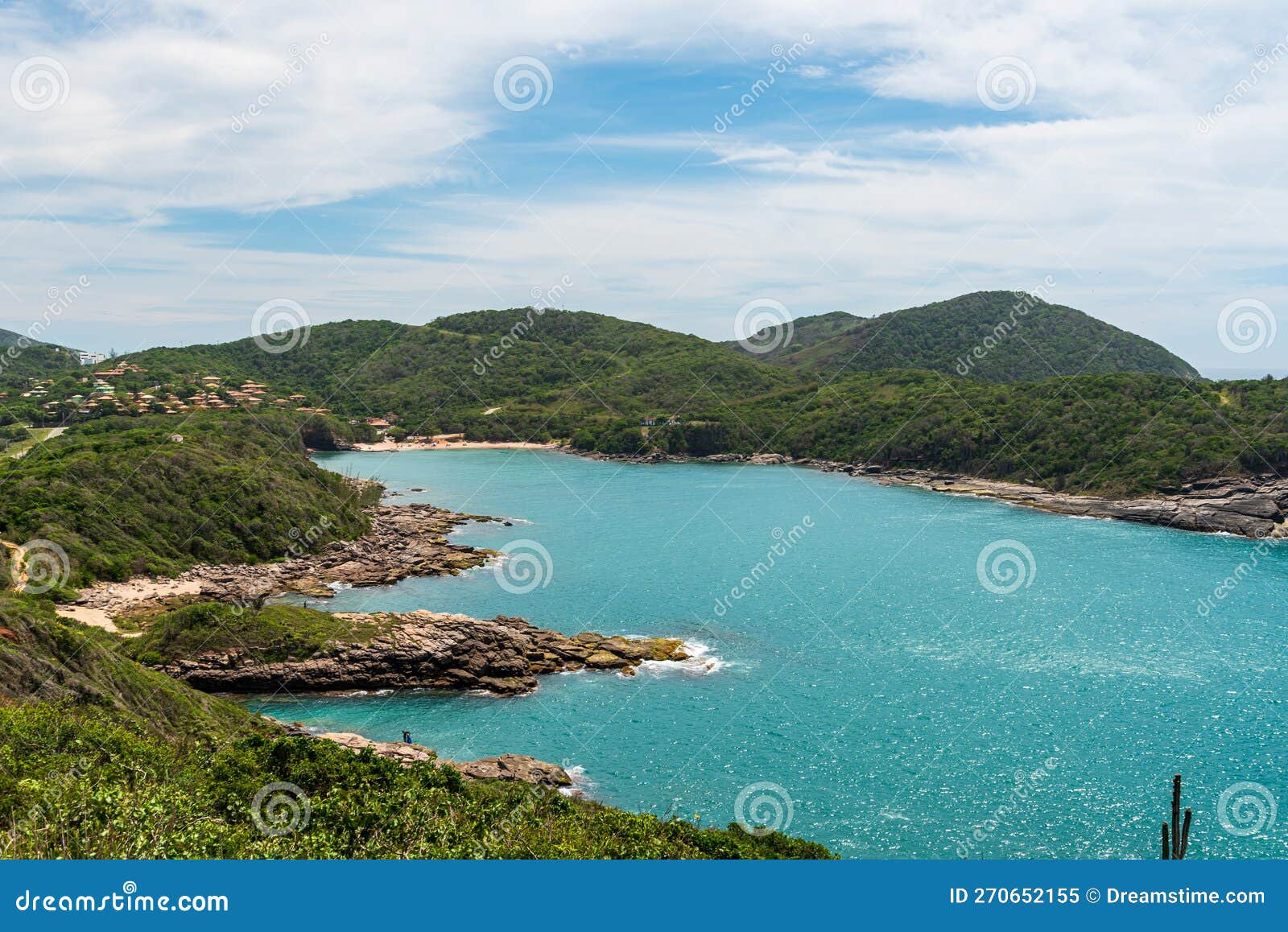 Ocean Bay among Mountains in Rio De Janeiro State Stock Image - Image ...