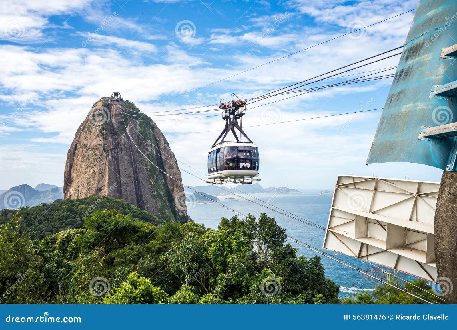 Rio Sugar Loaf Cable Car stock photo. Image of moutain - 56381476