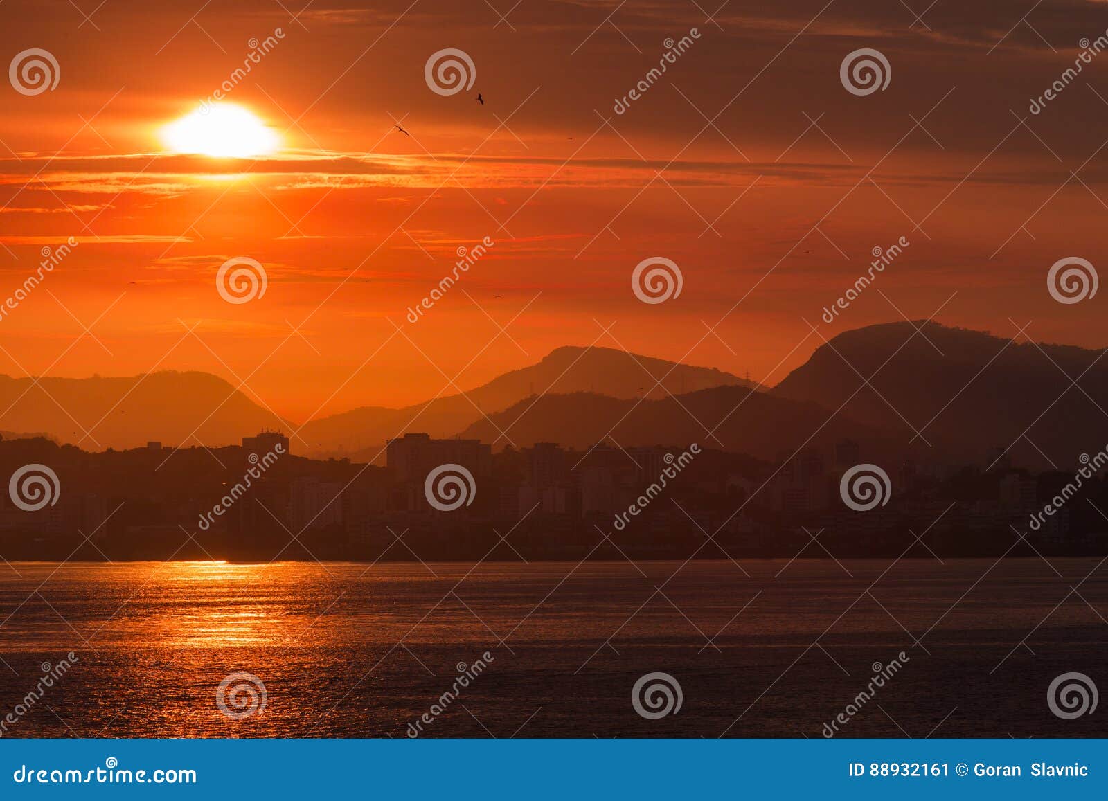 Rio Sunset stock image. Image of walk, bridge, town, visit - 88932161