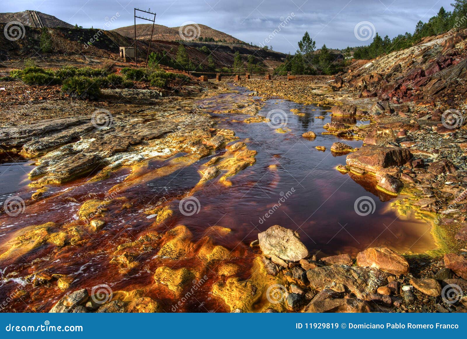 Rio Tinto stock image. Image of sulfur, contamination - 11929819