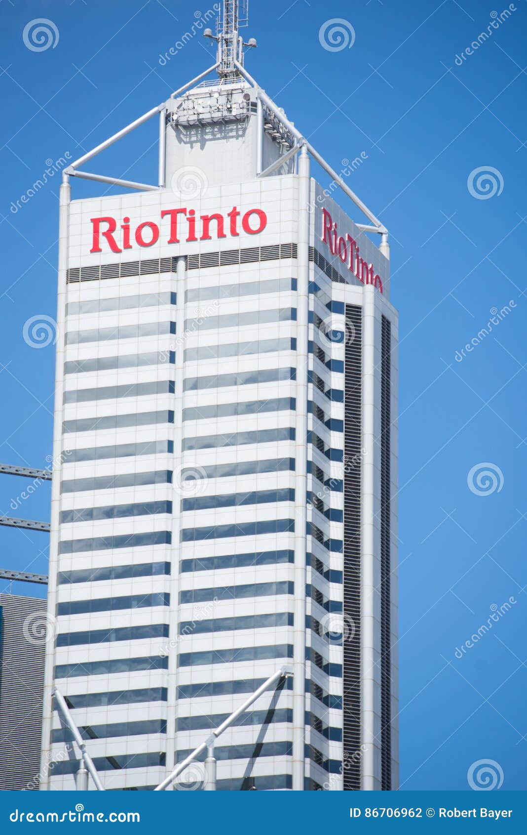 Rio Tinto Headquarter Perth Western Australia Fotografia Editoriale ...