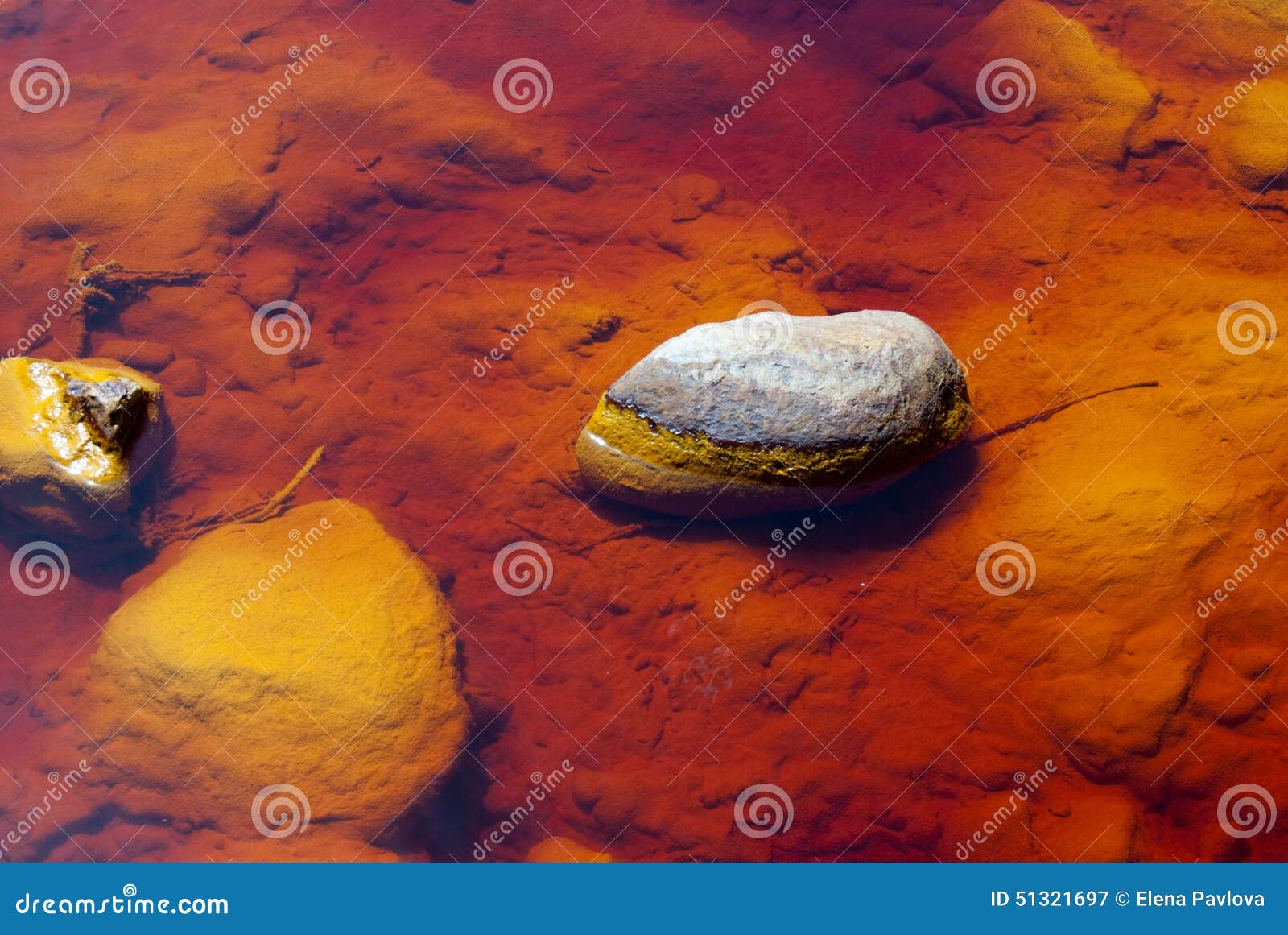 The Rio Tinto (red river) stock image. Image of canyon - 51321697