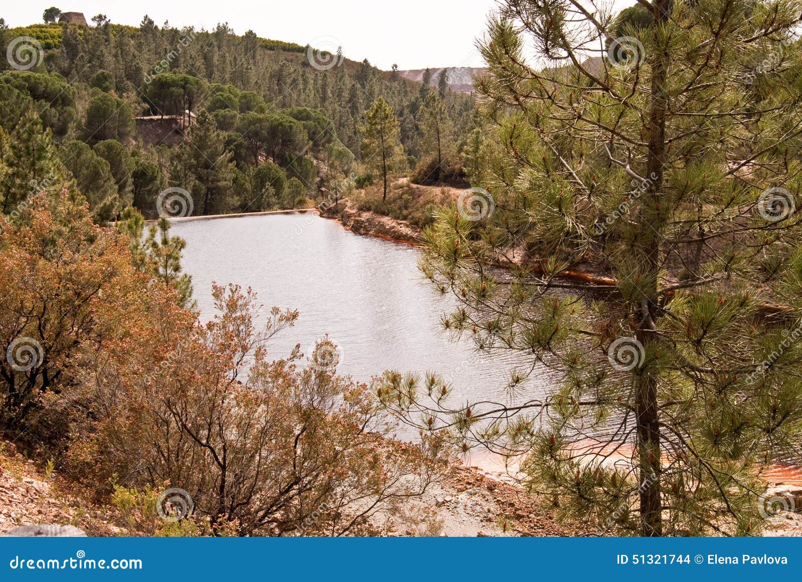 The Rio Tinto (red river) stock photo. Image of metal - 51321744