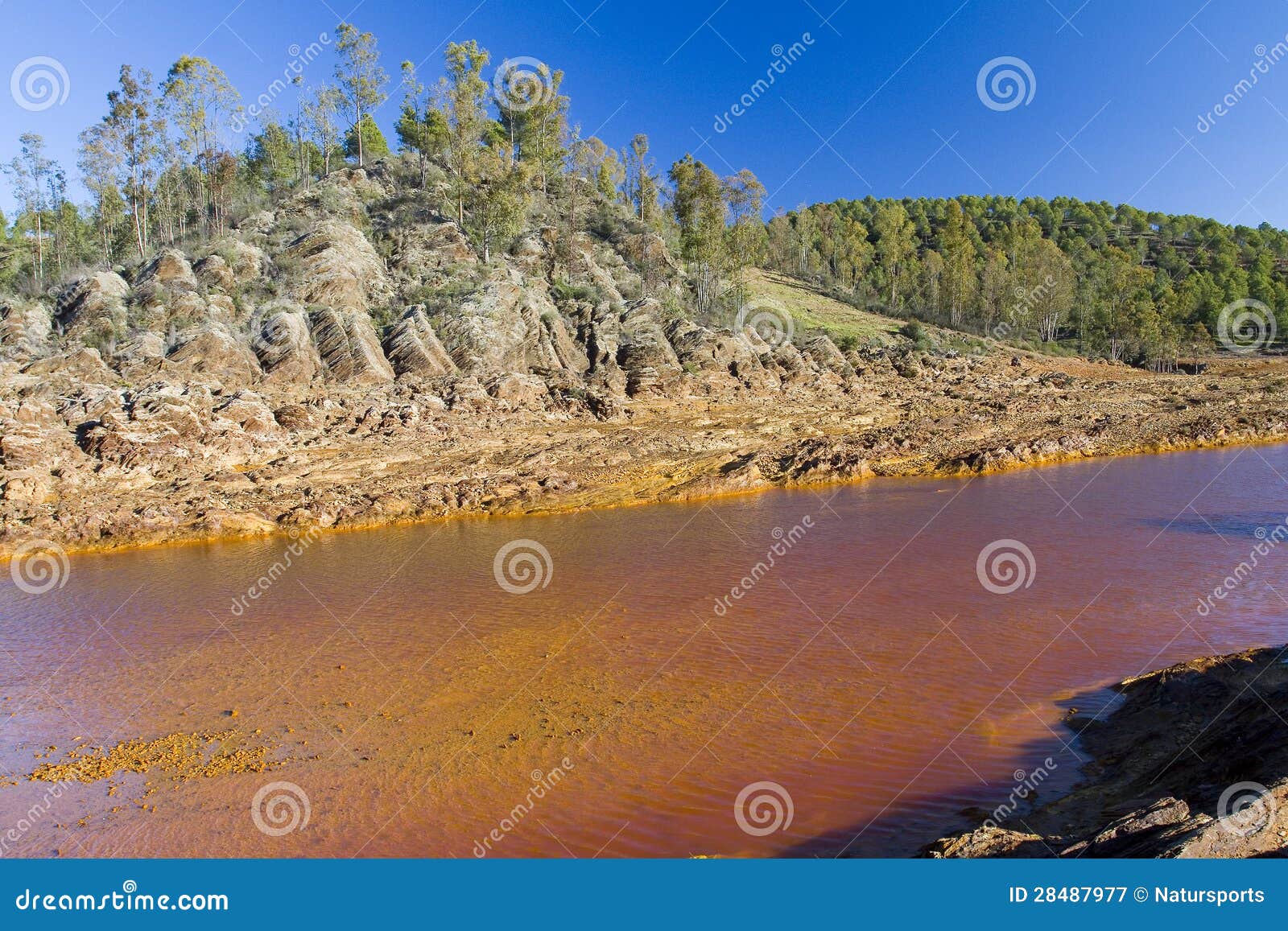 Rio Tinto, Spanje stock afbeelding. Image of achtergrond - 28487977