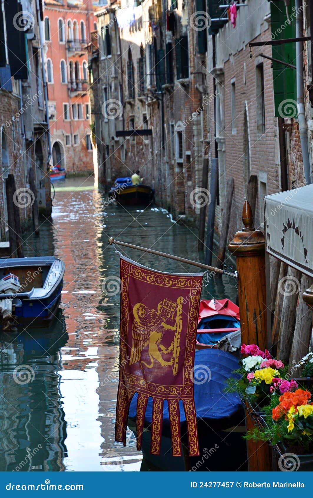 Rio water channel Venezia stock image. Image of water - 24277457
