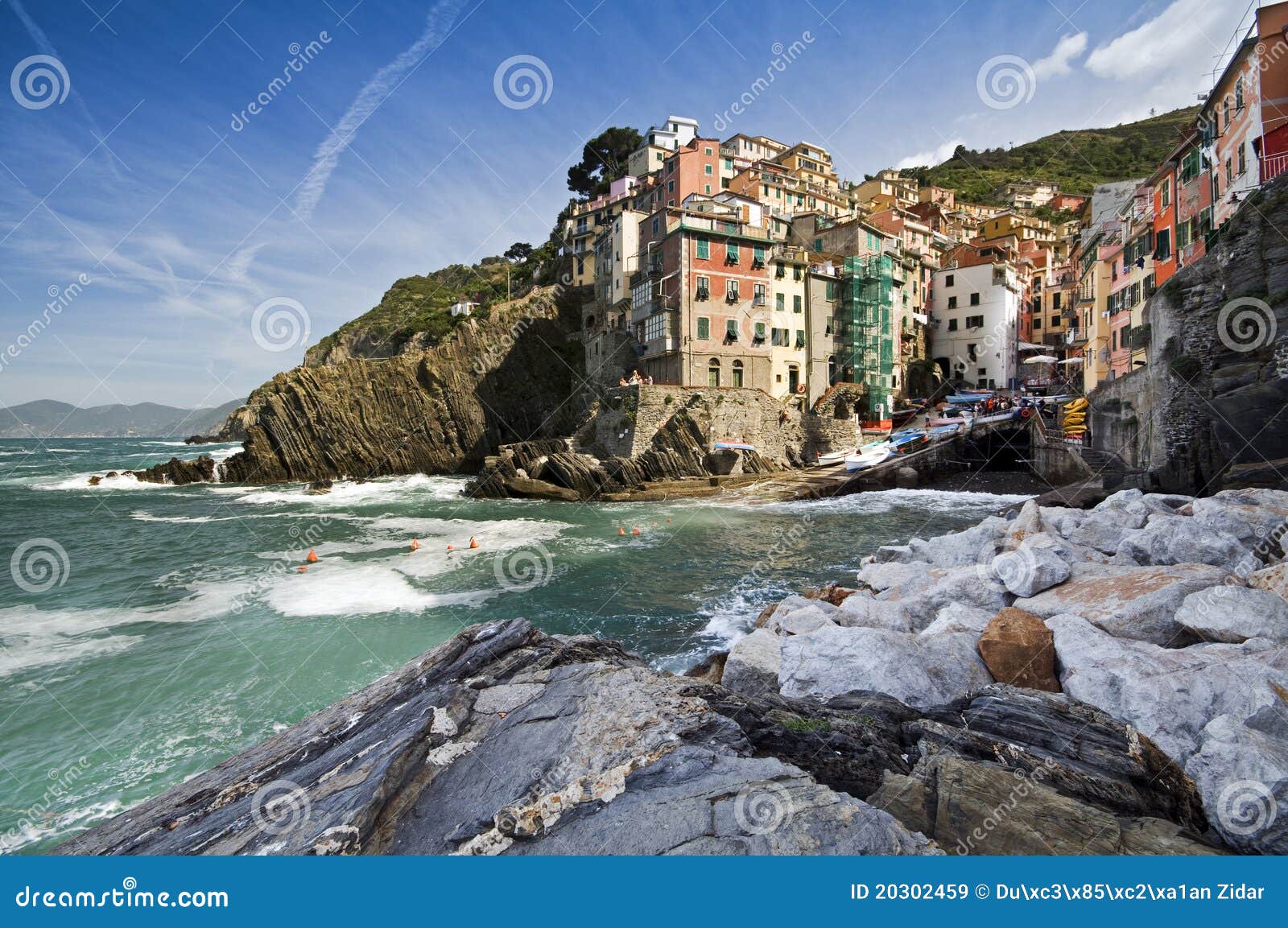 Riomaggiore stock image. Image of heritage, building - 20302459