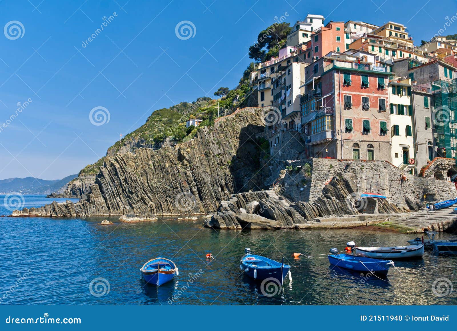 Riomaggiore, Liguria, Italy Stock Photo - Image of beach, liguria: 21511940