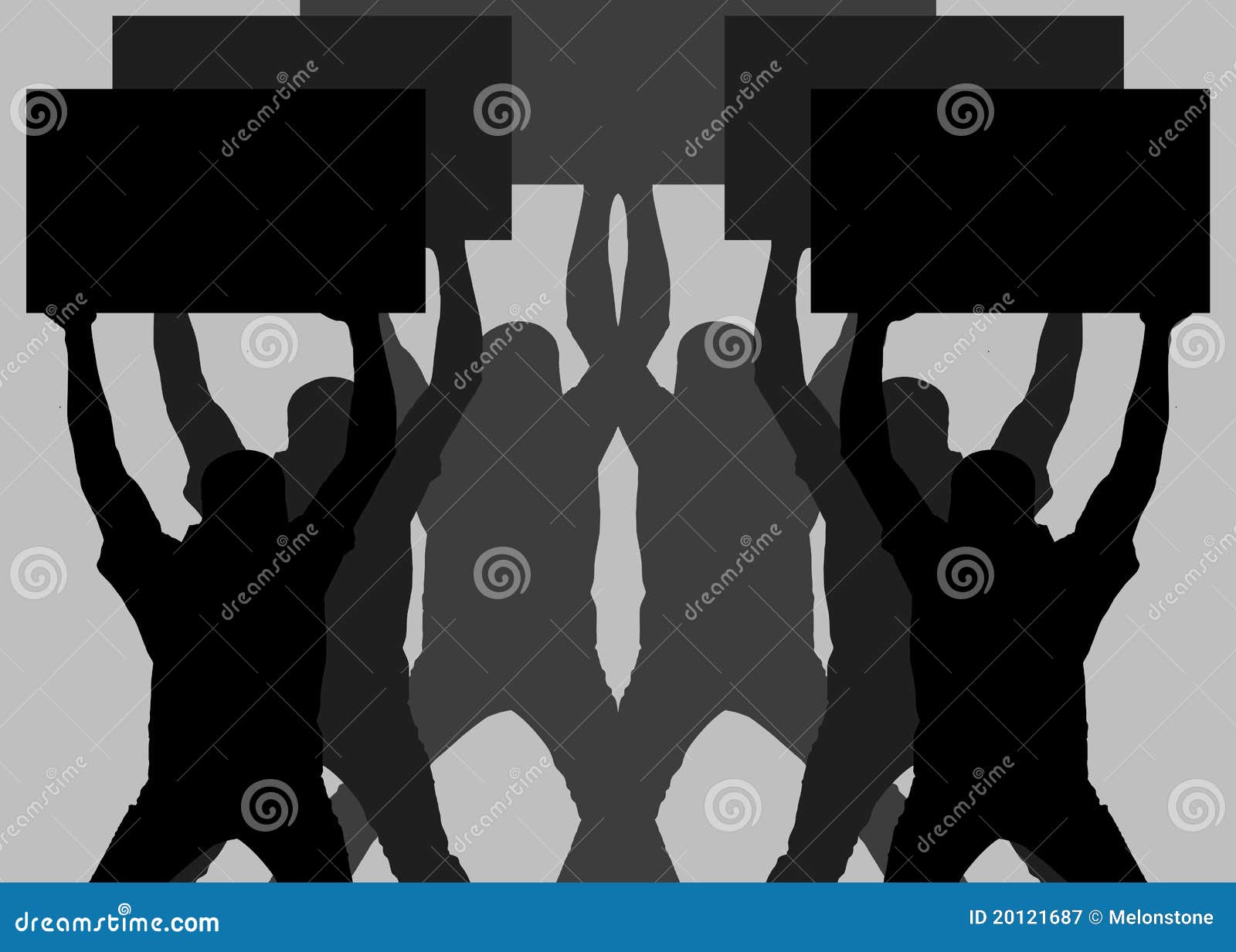 Riot demonstration protest stock illustration. Illustration of gray ...