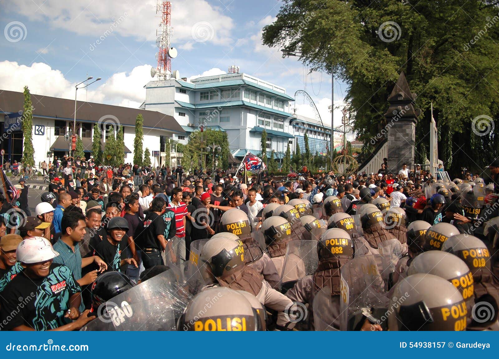 RIOT HANDLING SIMULATION editorial photography. Image of safety - 54938157