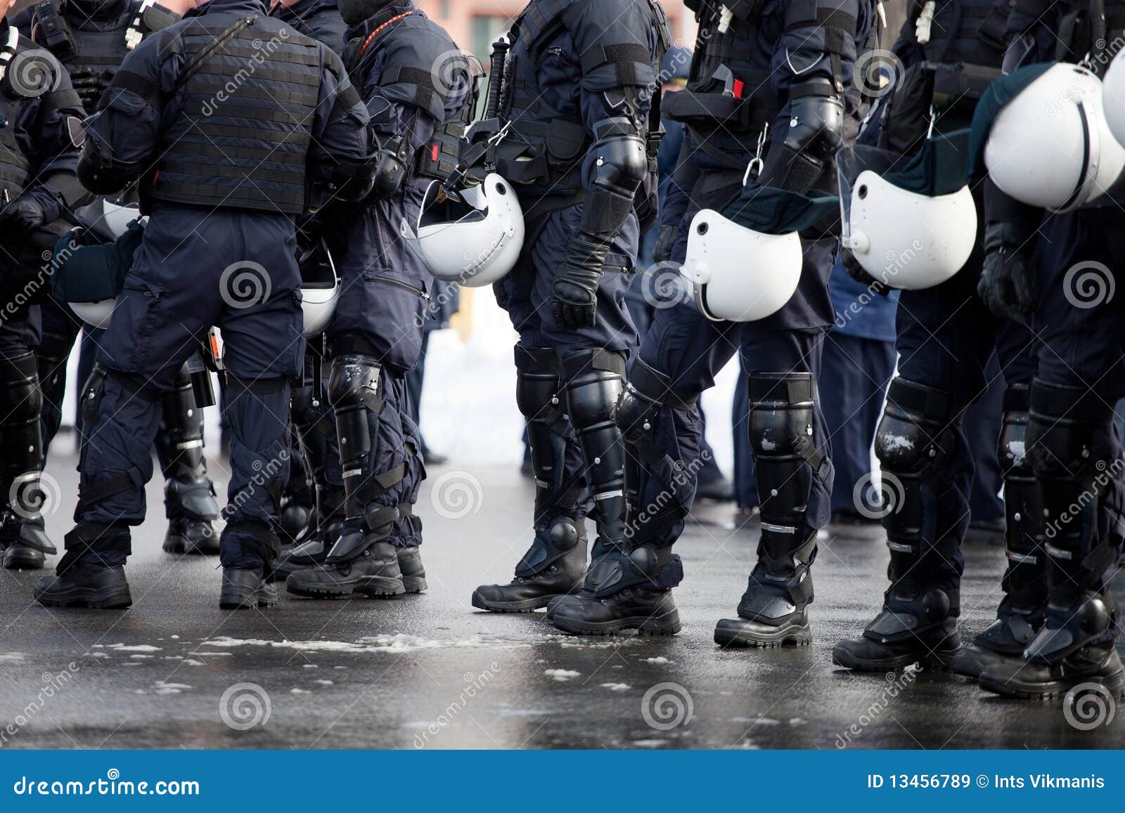 Riot Police Officer In Black Uniform Royalty-Free Stock Photography ...