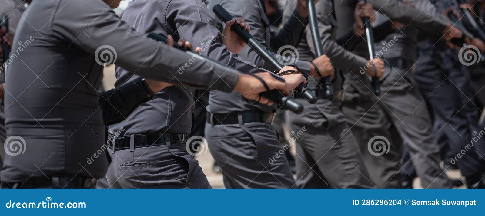 Riot Police Control the Crowd Stock Photo - Image of control, police ...