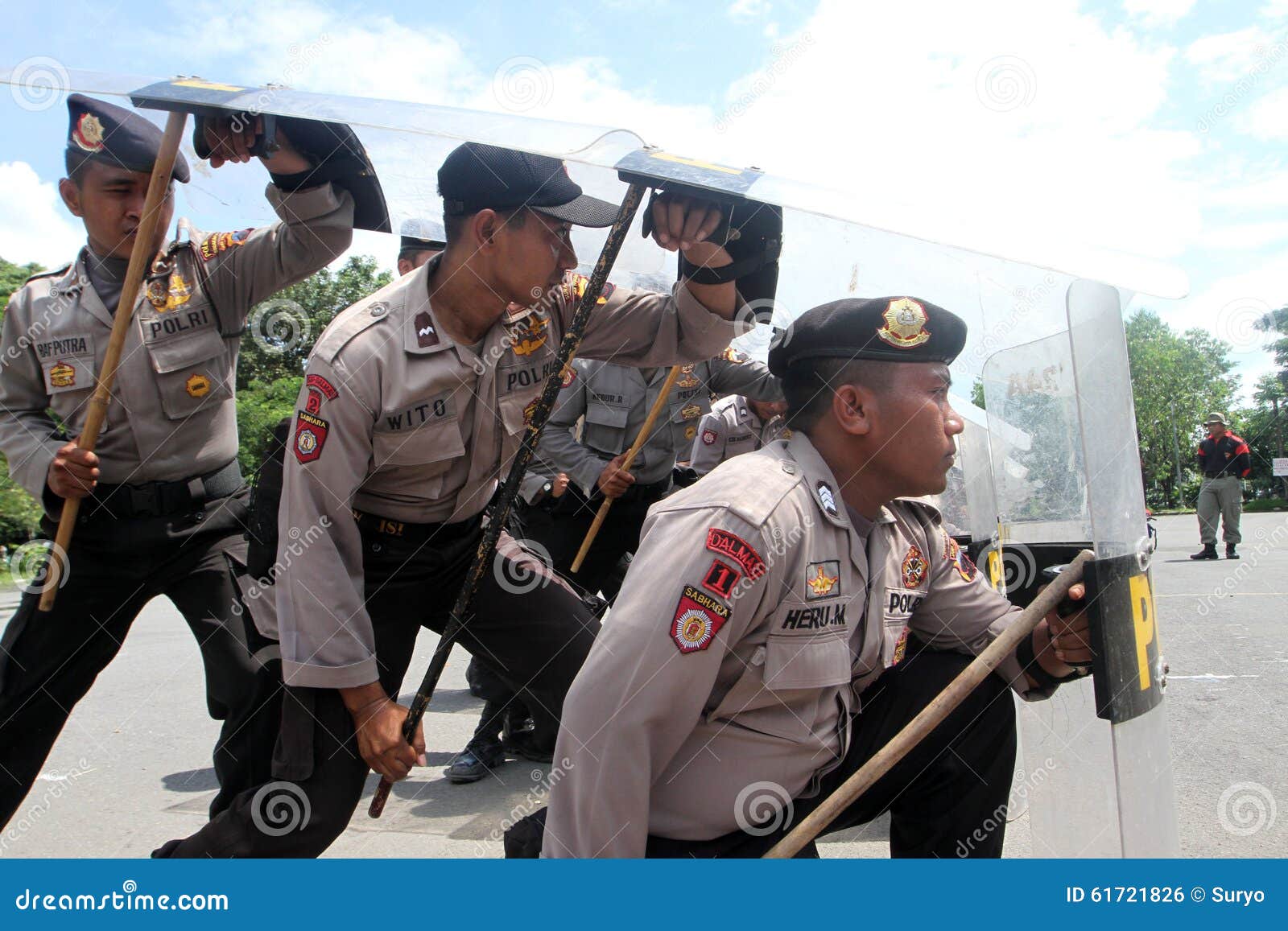 Riot police editorial photo. Image of java, exercise - 61721826