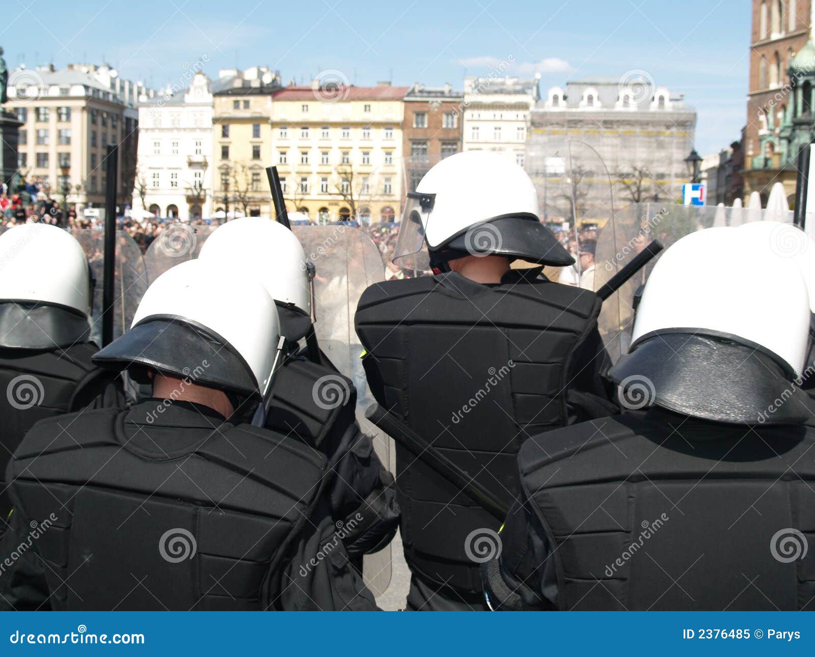 Riot Police at Love parade stock image. Image of globalization - 2376485