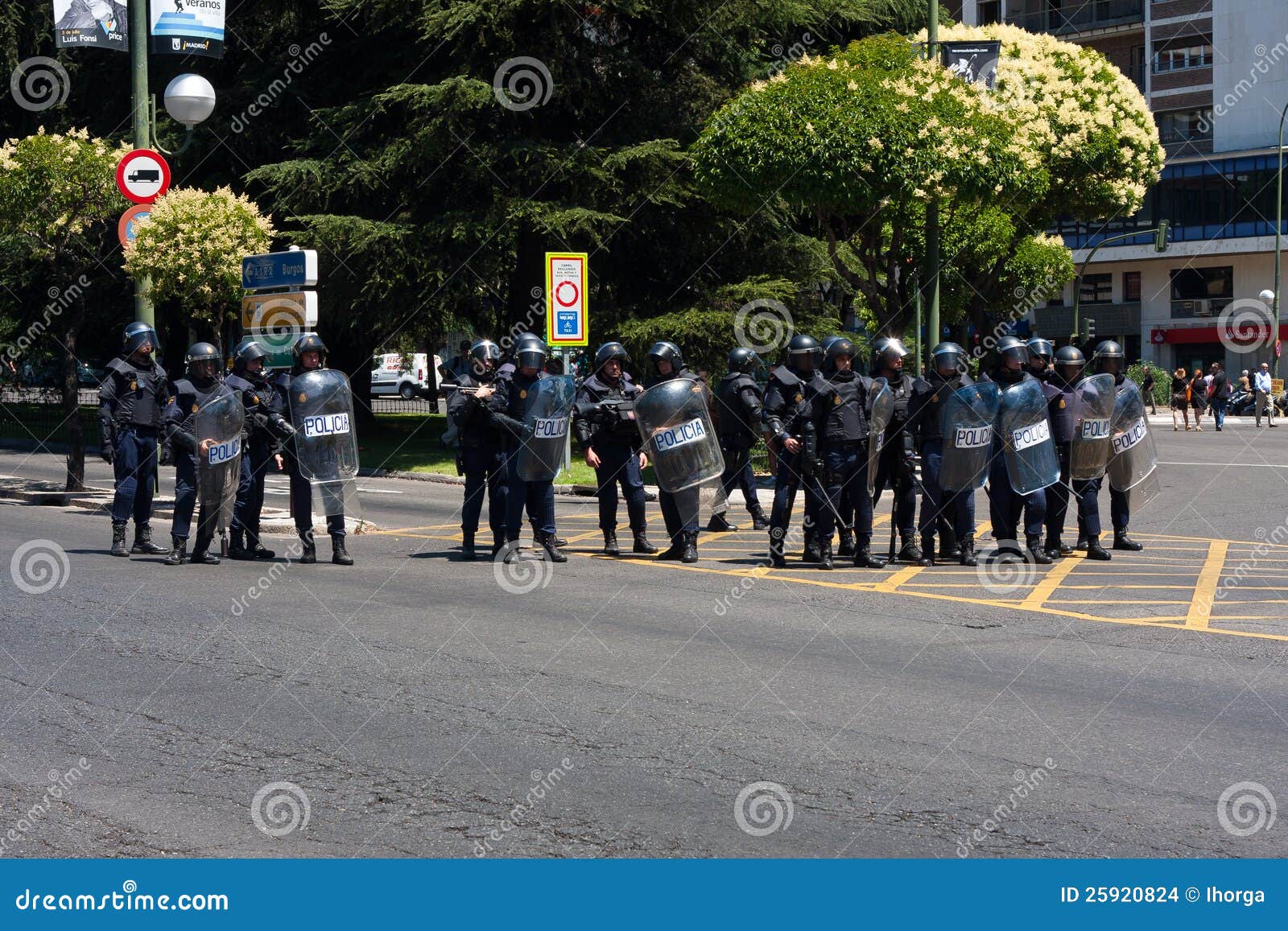 Riot policemen editorial stock image. Image of manifestation - 25920824