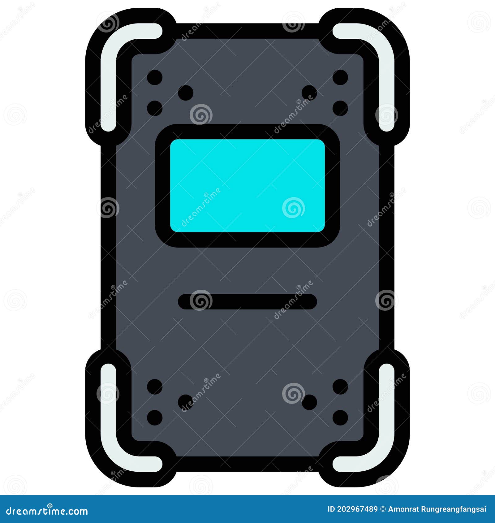 Riot Shield Icon, Protest Related Vector Stock Vector - Illustration of ...