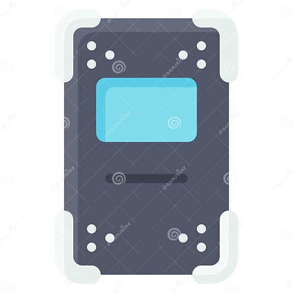 Riot Shield Icon, Protest Related Vector Stock Vector - Illustration of ...