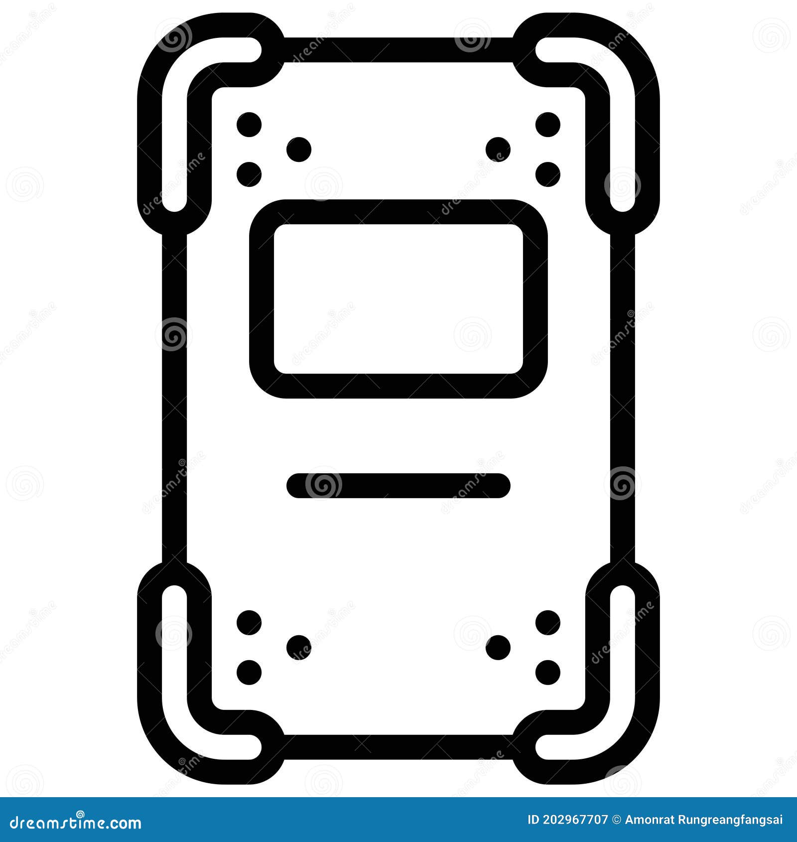 Riot Shield Icon, Protest Related Vector Stock Vector - Illustration of ...