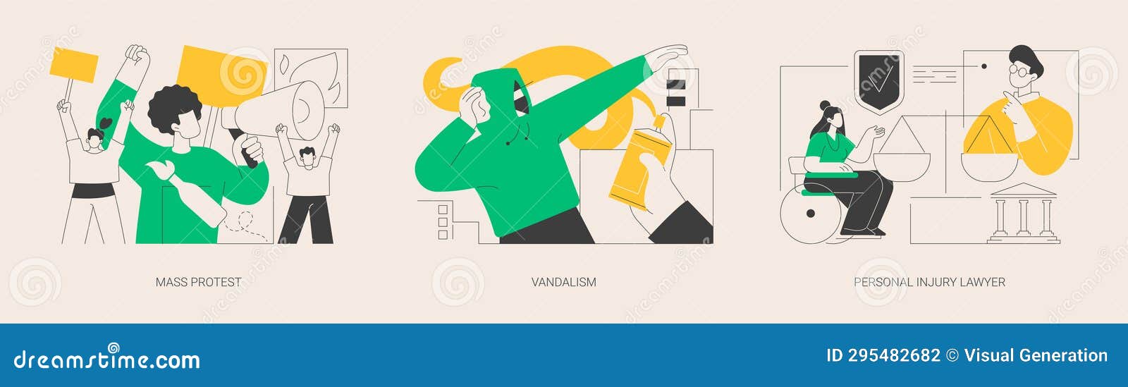 Riots Outrage Abstract Concept Vector Illustrations. Stock Vector ...