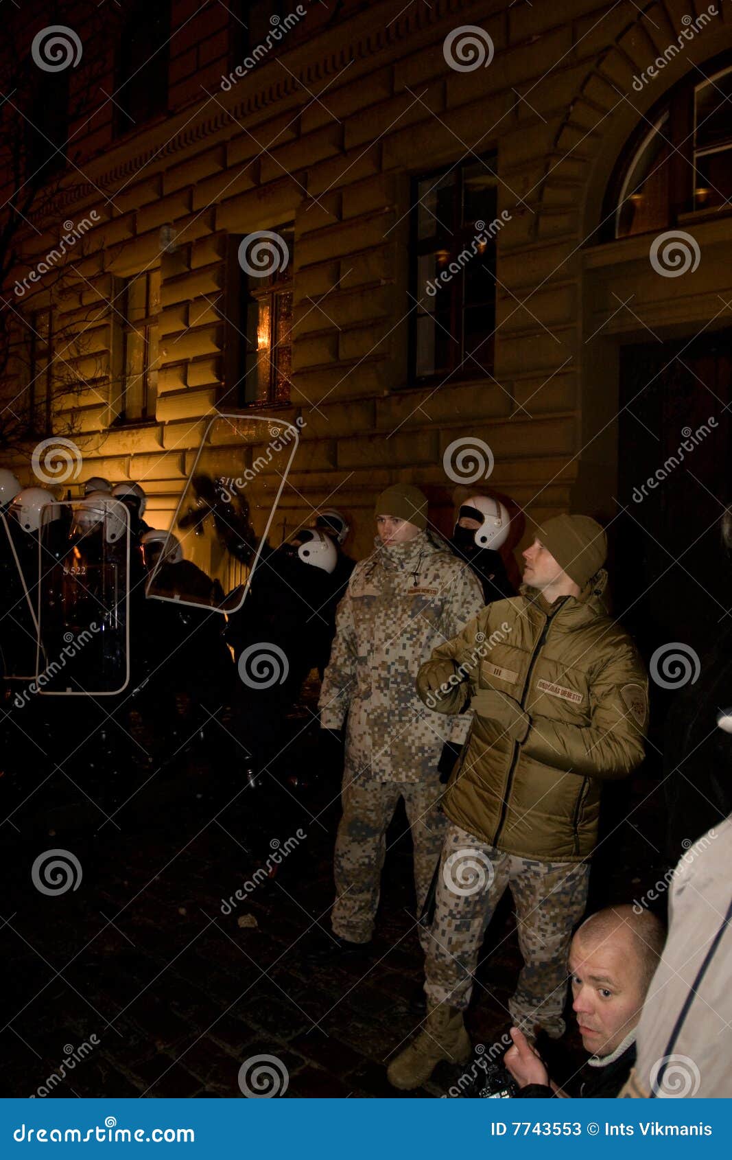 Riots and Police editorial stock photo. Image of downtown - 7743553