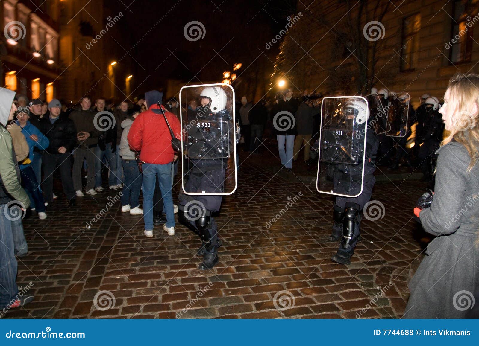 Riots and Police editorial stock photo. Image of authority - 7744688