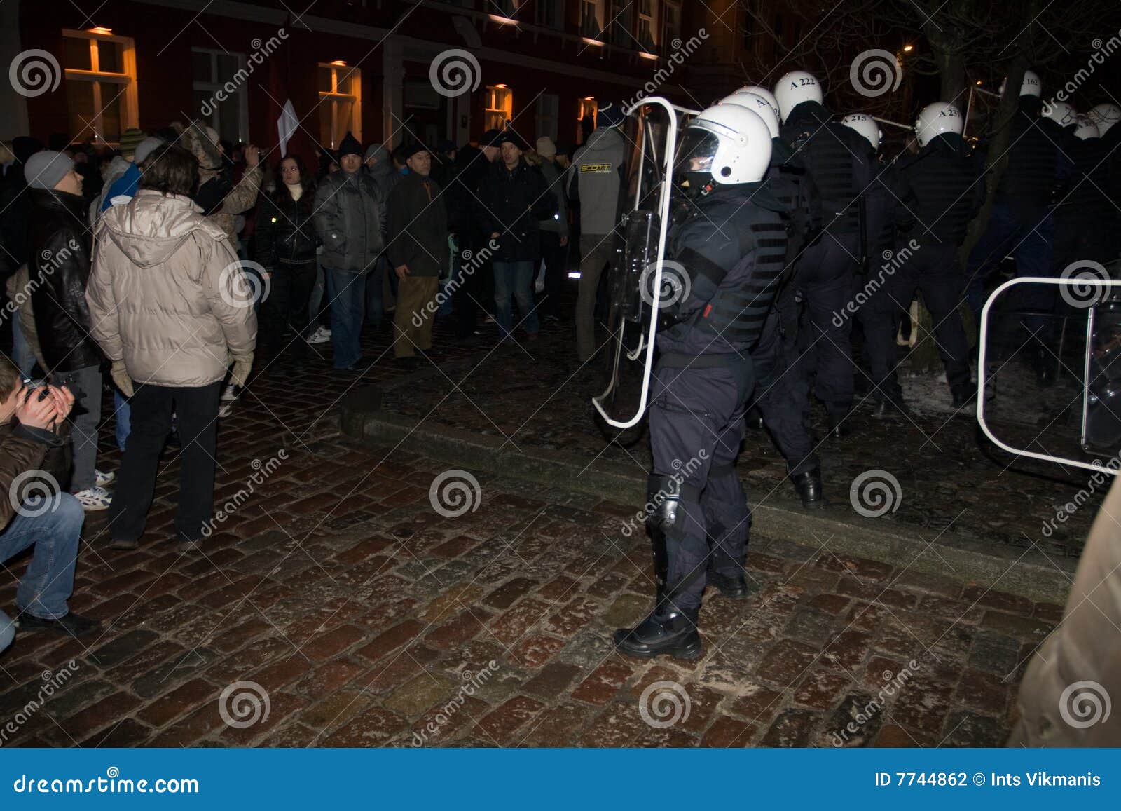 Riots and Police editorial photography. Image of legal - 7744862