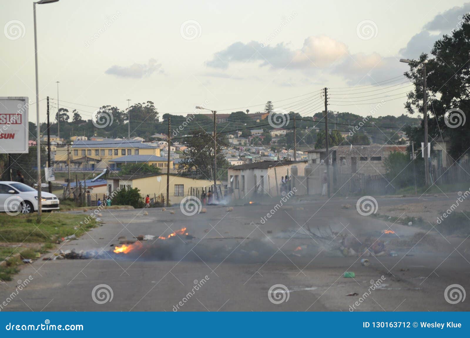 Riots in Uitenhage editorial photography. Image of houses - 130163712
