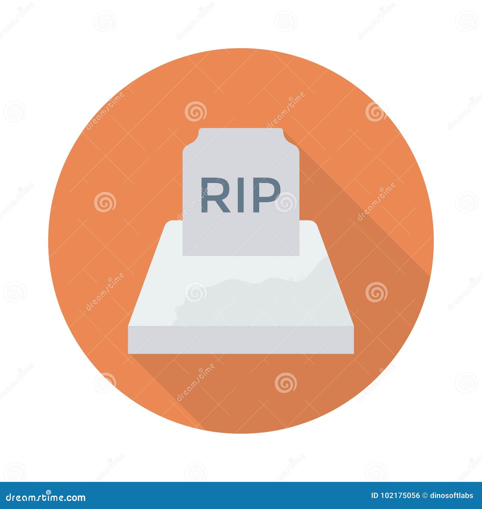 Rip stock vector. Illustration of circle, deadly, coffin - 102175056